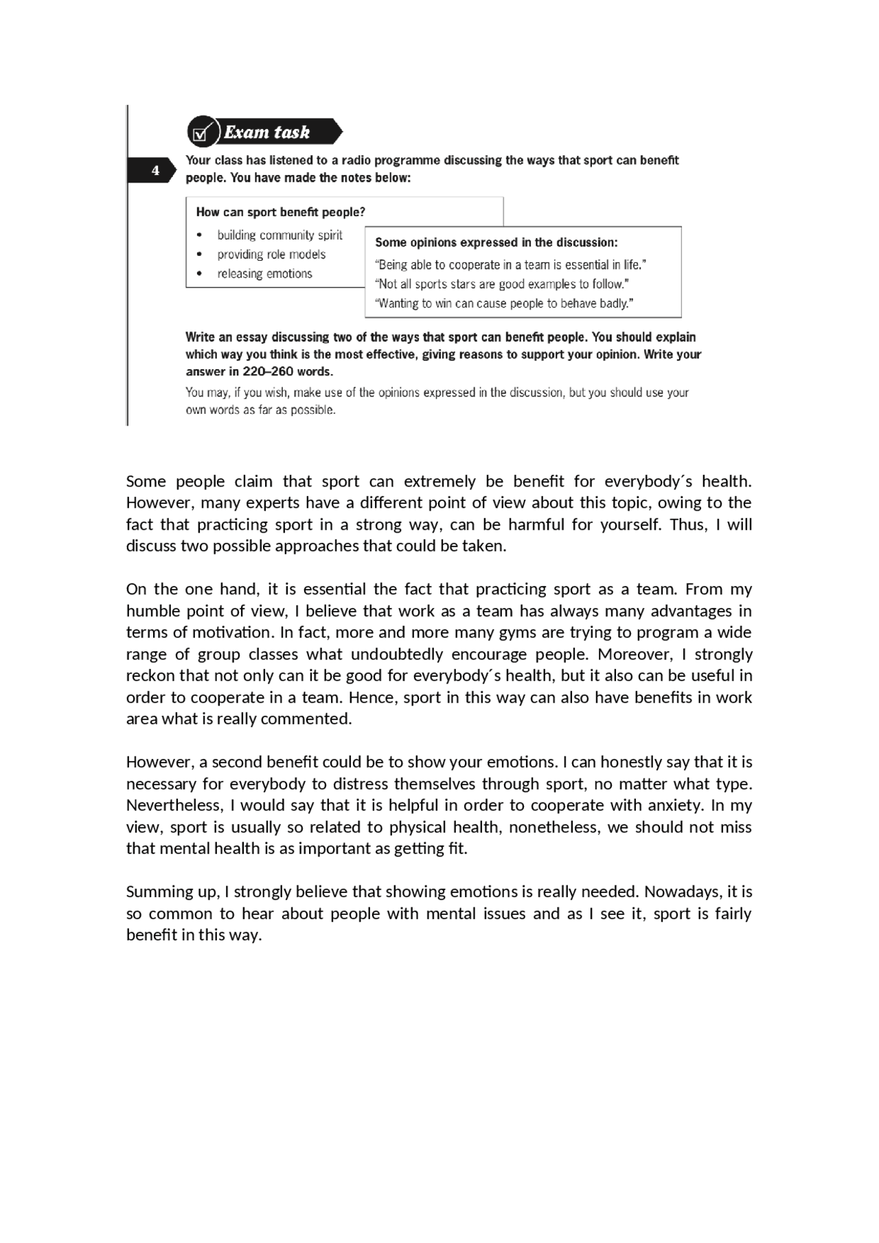 Writing C1 ADVANCE EJEMPLO - Docsity