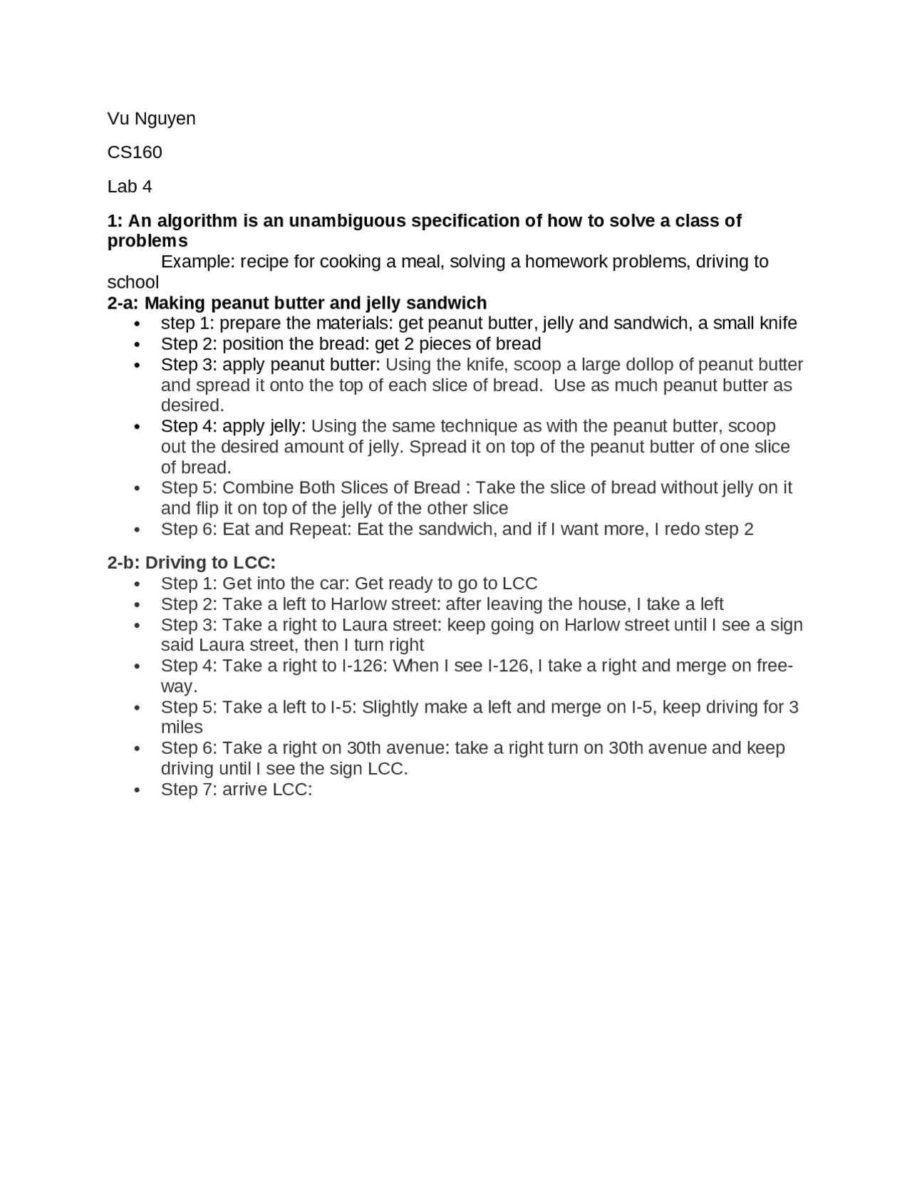 Lab 4 About Algorithm Cs160 Docsity