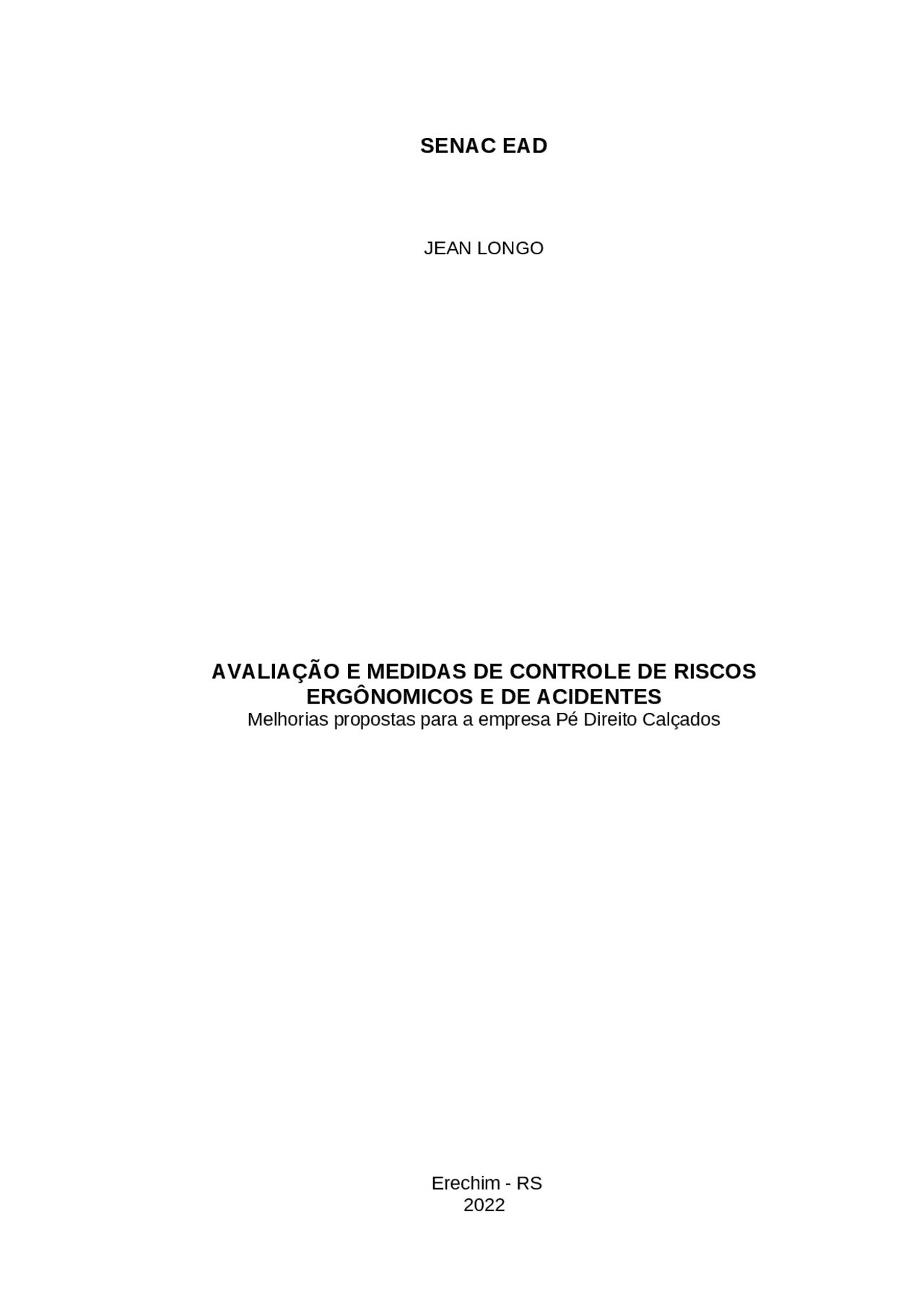 Riscos ErgonÔmicos Tecnico Em SeguranÇa Do Trabalho Docsity
