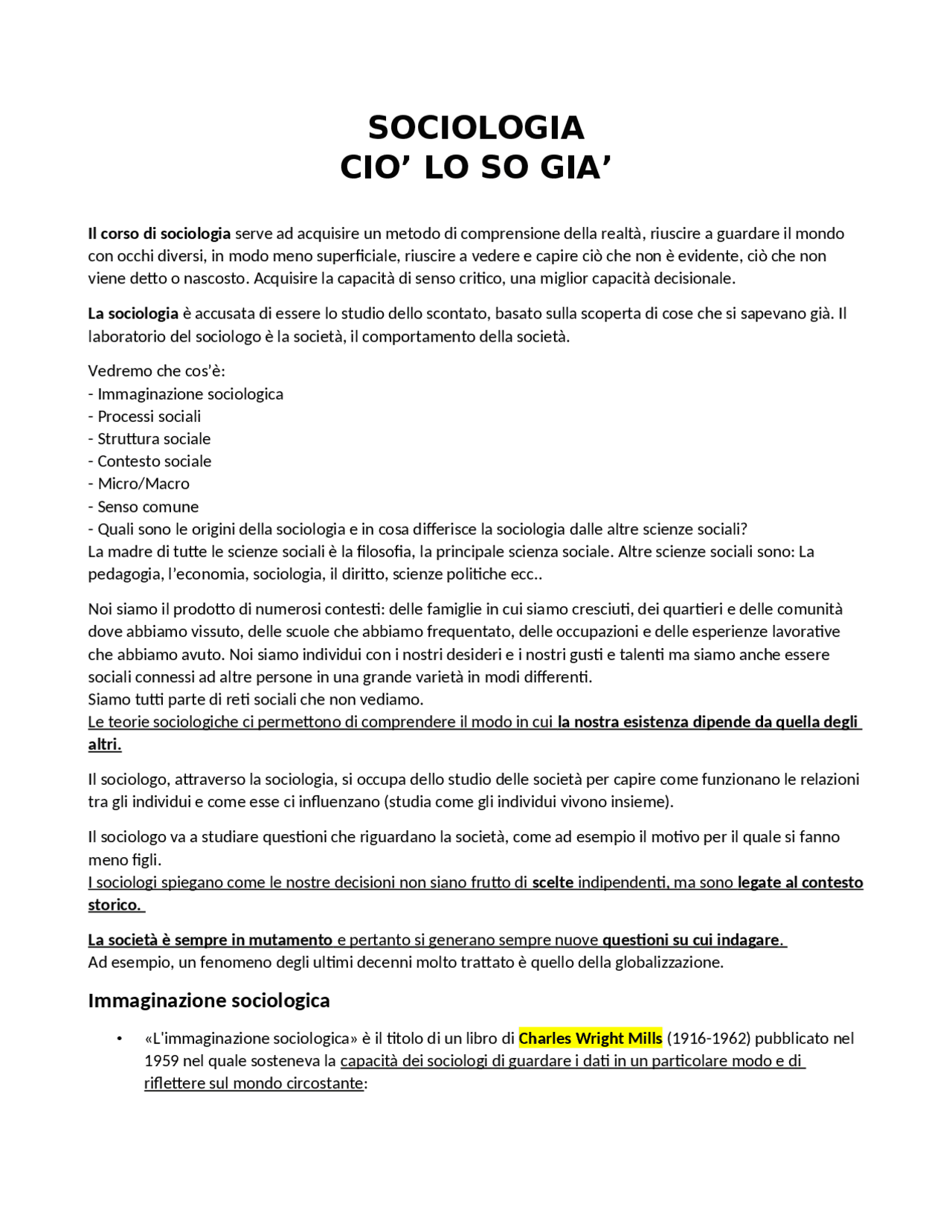 Sistemi Sociali Comparati Appunti Di Sistemi Comparati Docsity