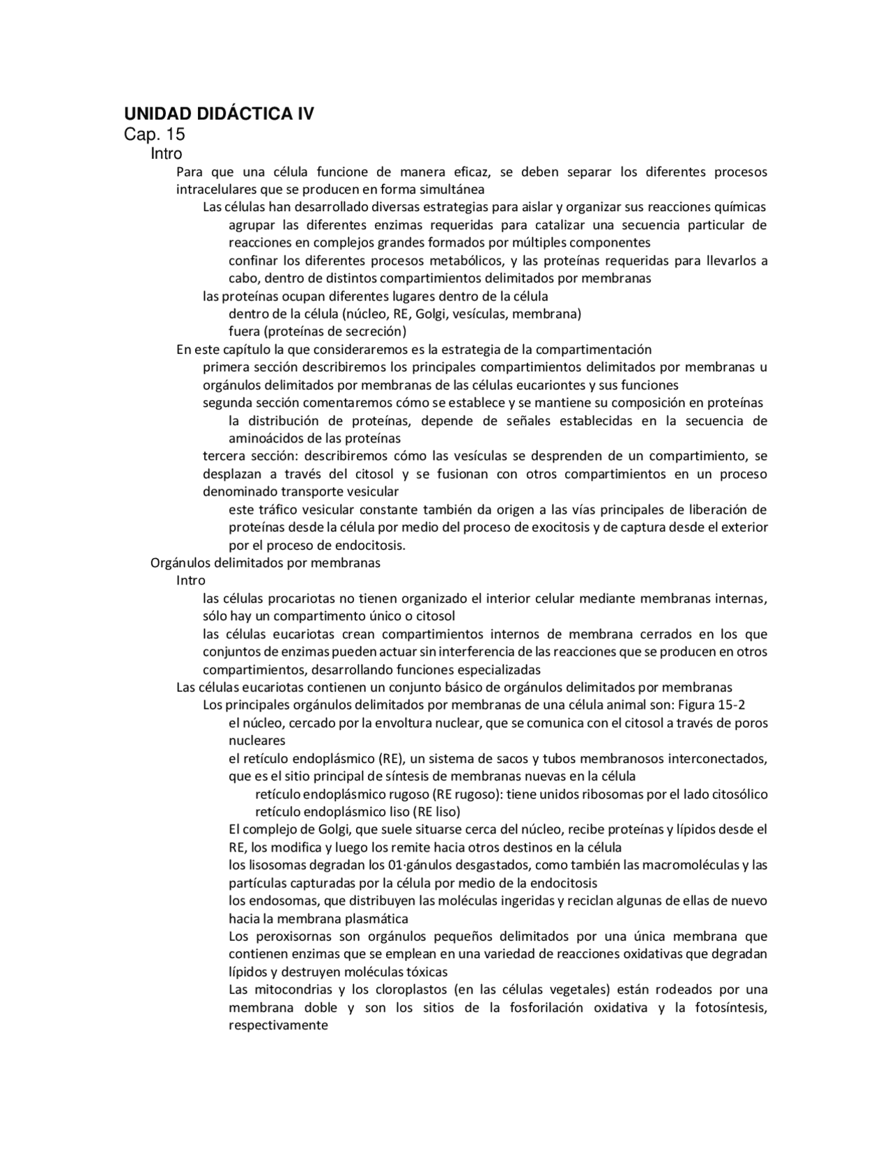 Apuntes Biologia Celular Ud 4 Docsity