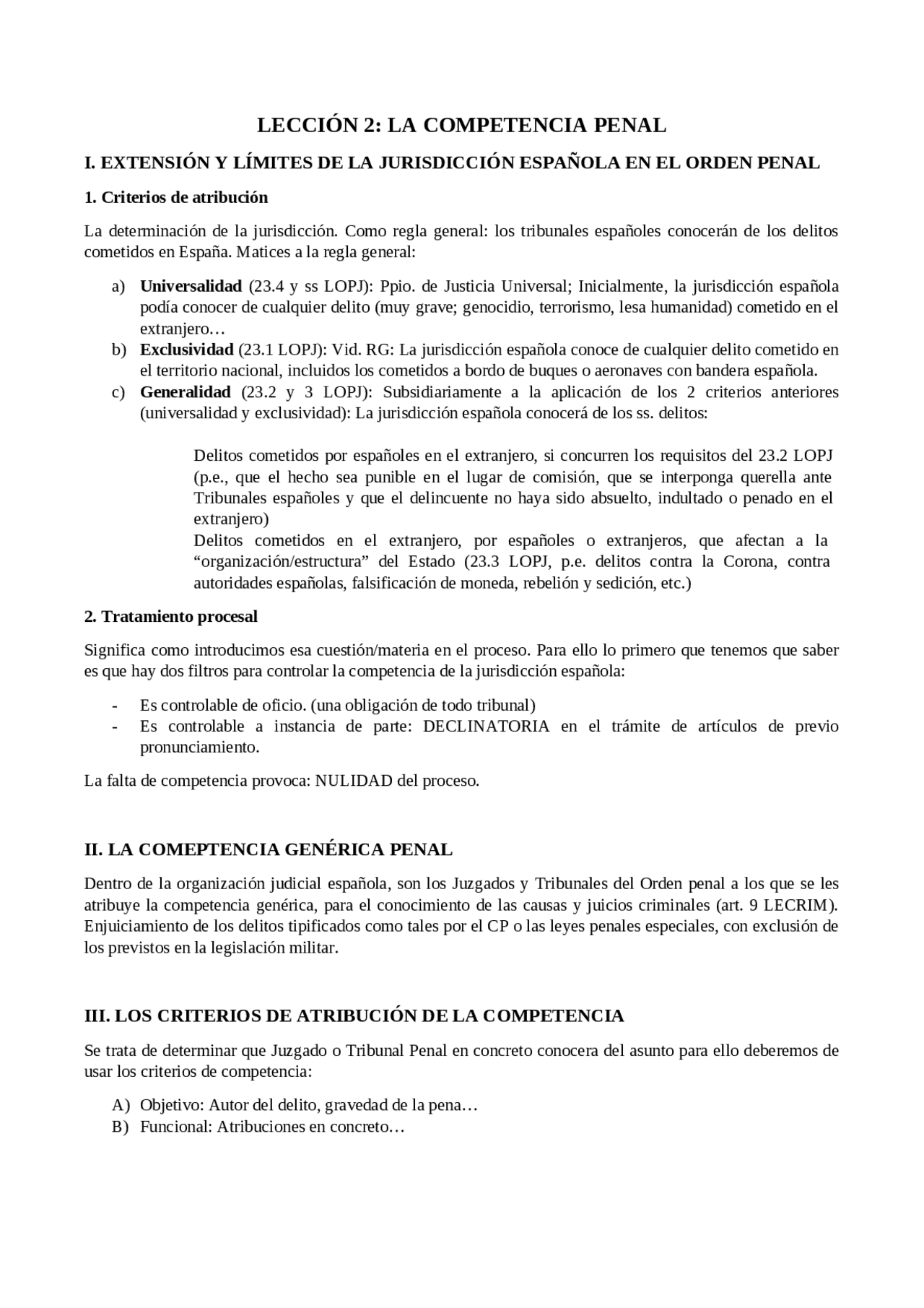 Apuntes De Derecho Procesal Docsity