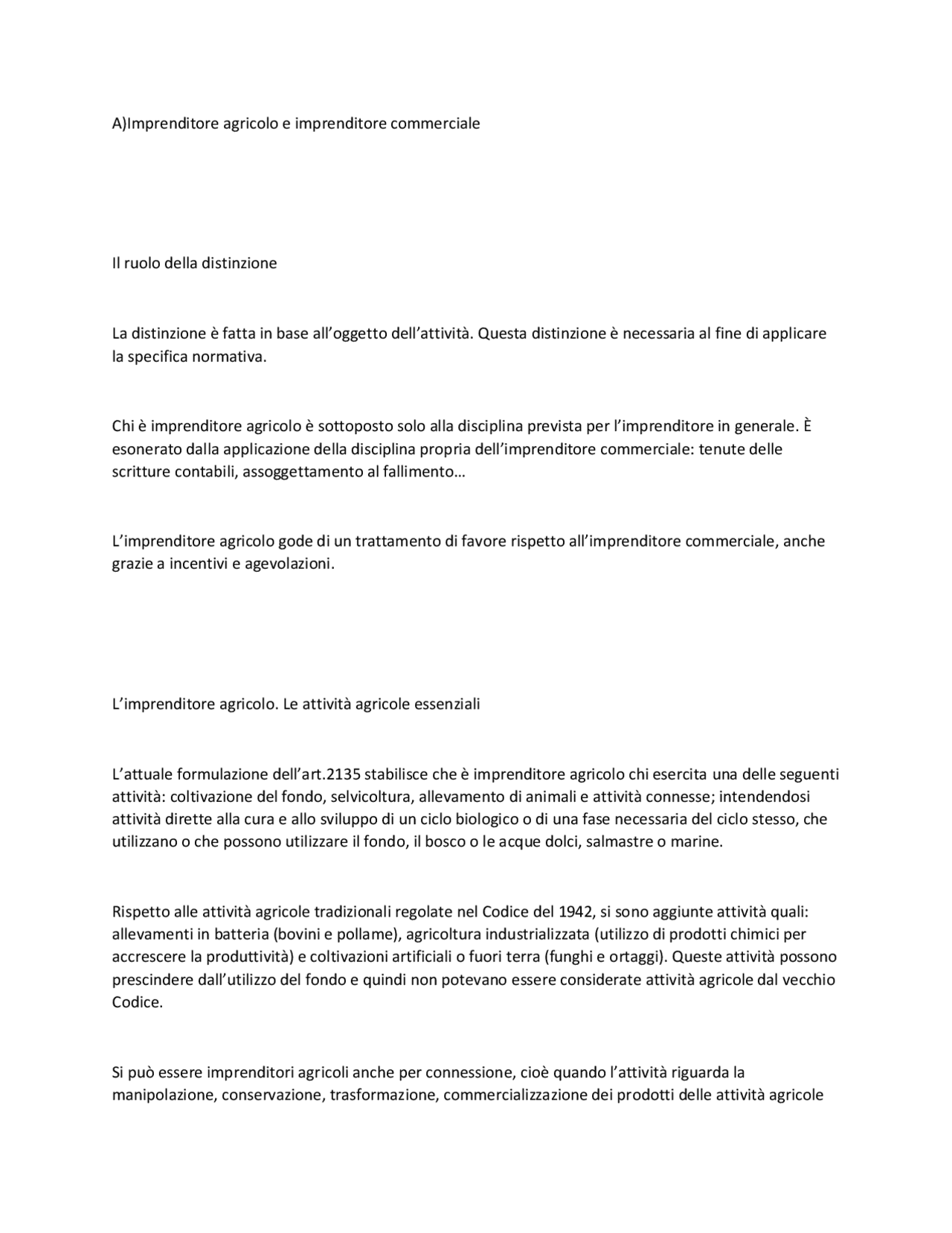 Categorie Imprenditori Docsity
