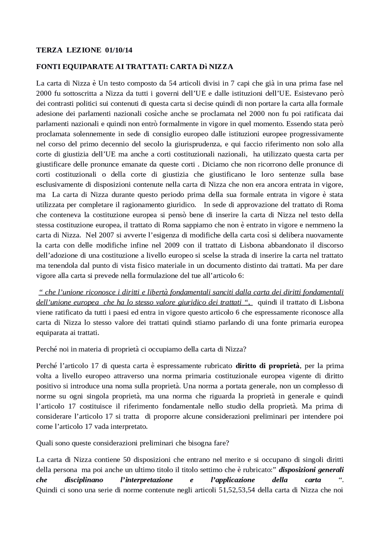 Lezione 3 Diritto Civile Docsity