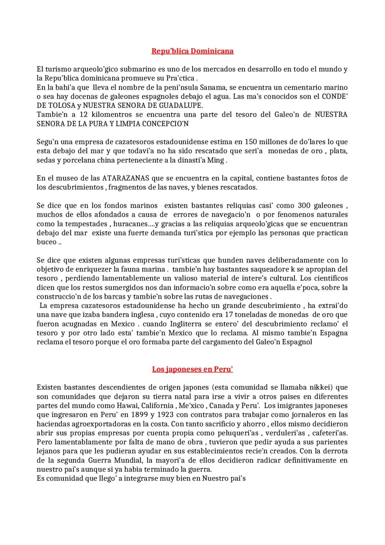 Riassunto Libro Latitud Docsity