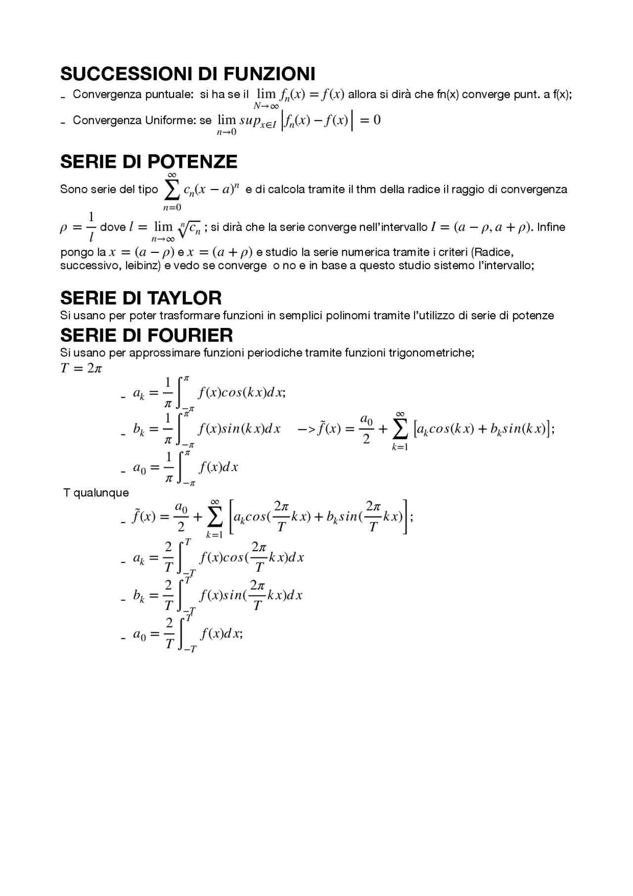 Metodo Risolutivo Esercizi Di Analisi 2 Docsity