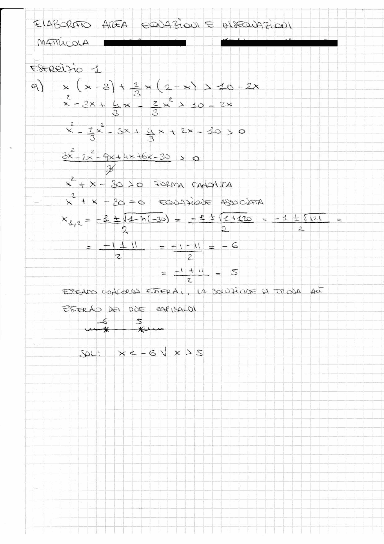 Elaborato Analisi Matematica 1 Docsity
