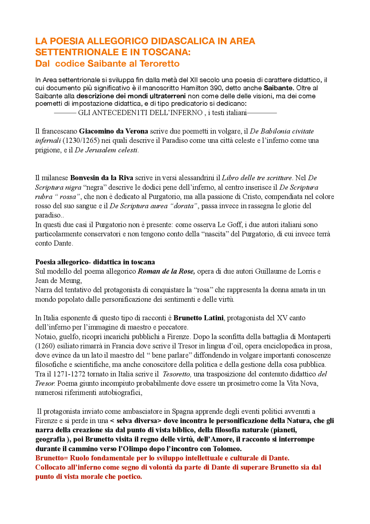Poesia Comico Realista Docsity
