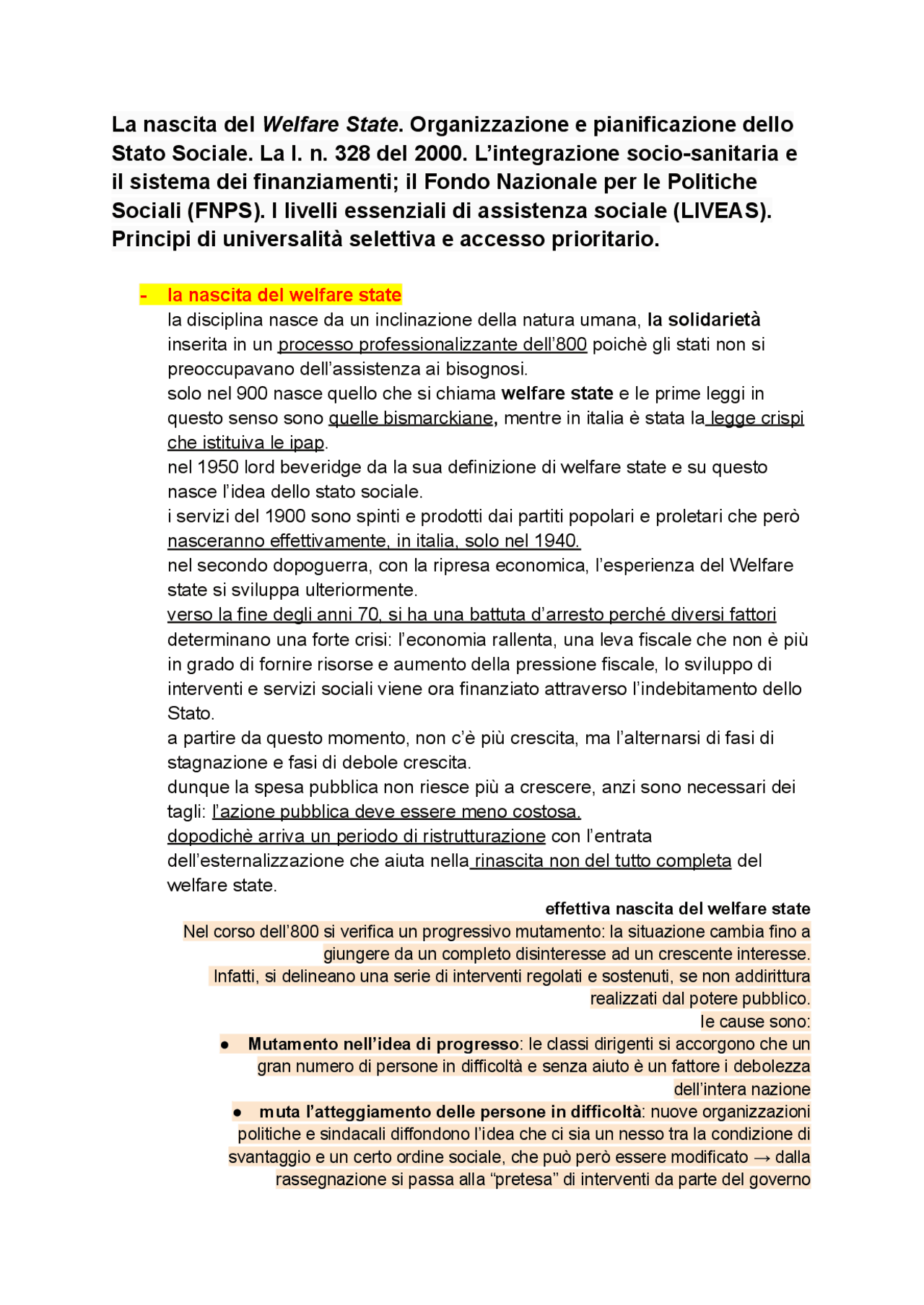 Appunti Su Manuale Di Diritto Del Servizio Socia Docsity