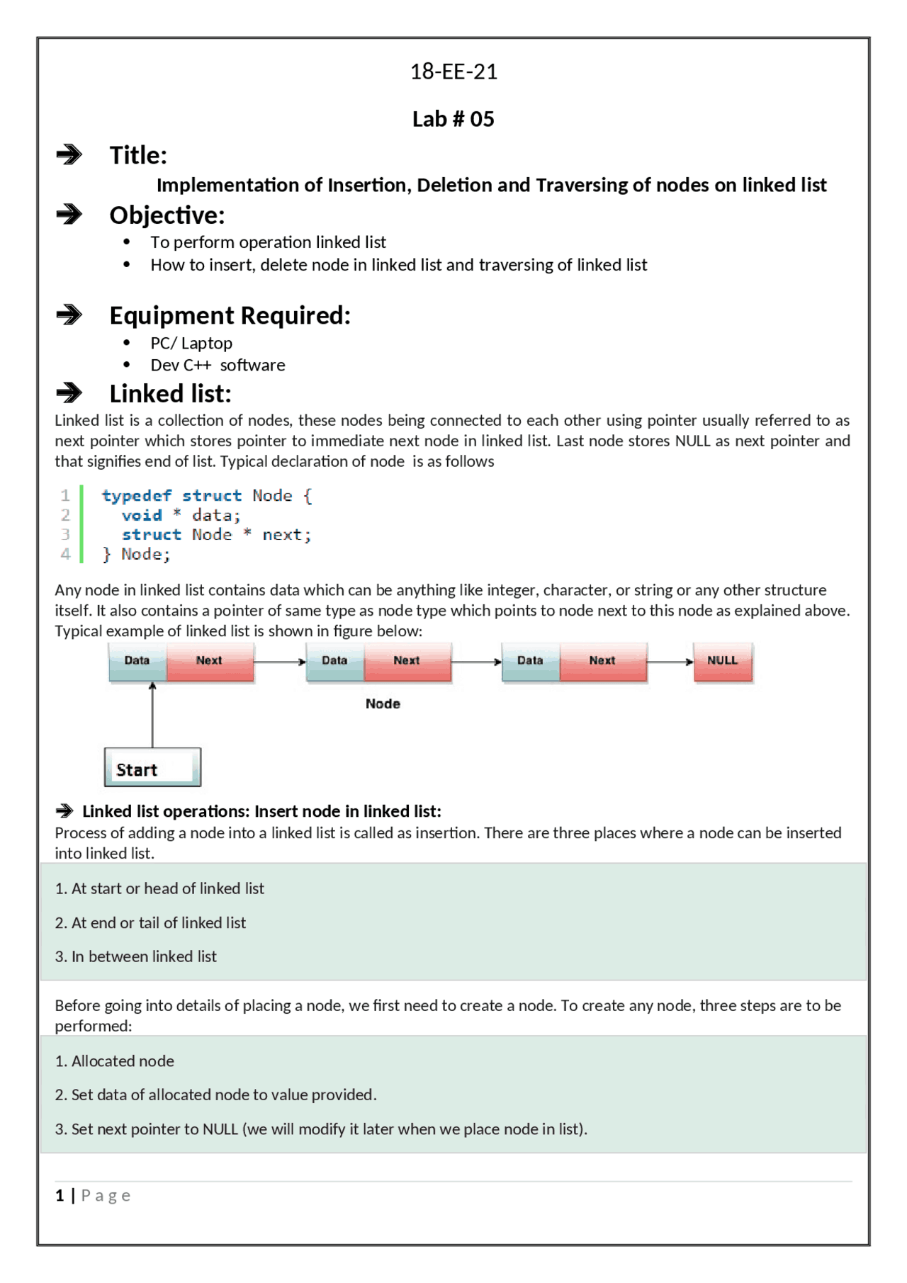 Data Structure And Algorithm Lab Reports Docsity 1939