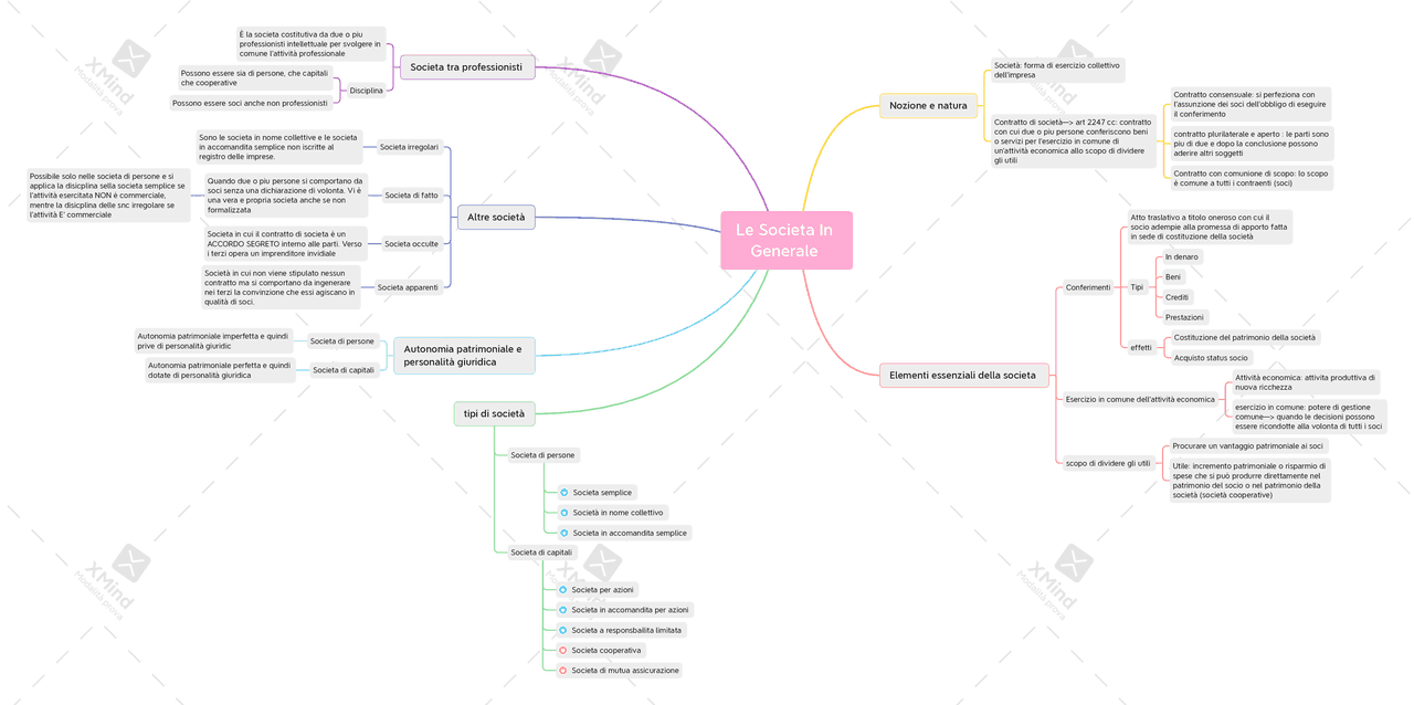 Mappa Concettuale Sulle Società In Generale Docsity