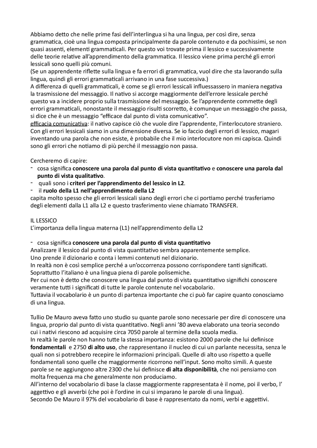 Apprendimento Linguistico 3 Docsity
