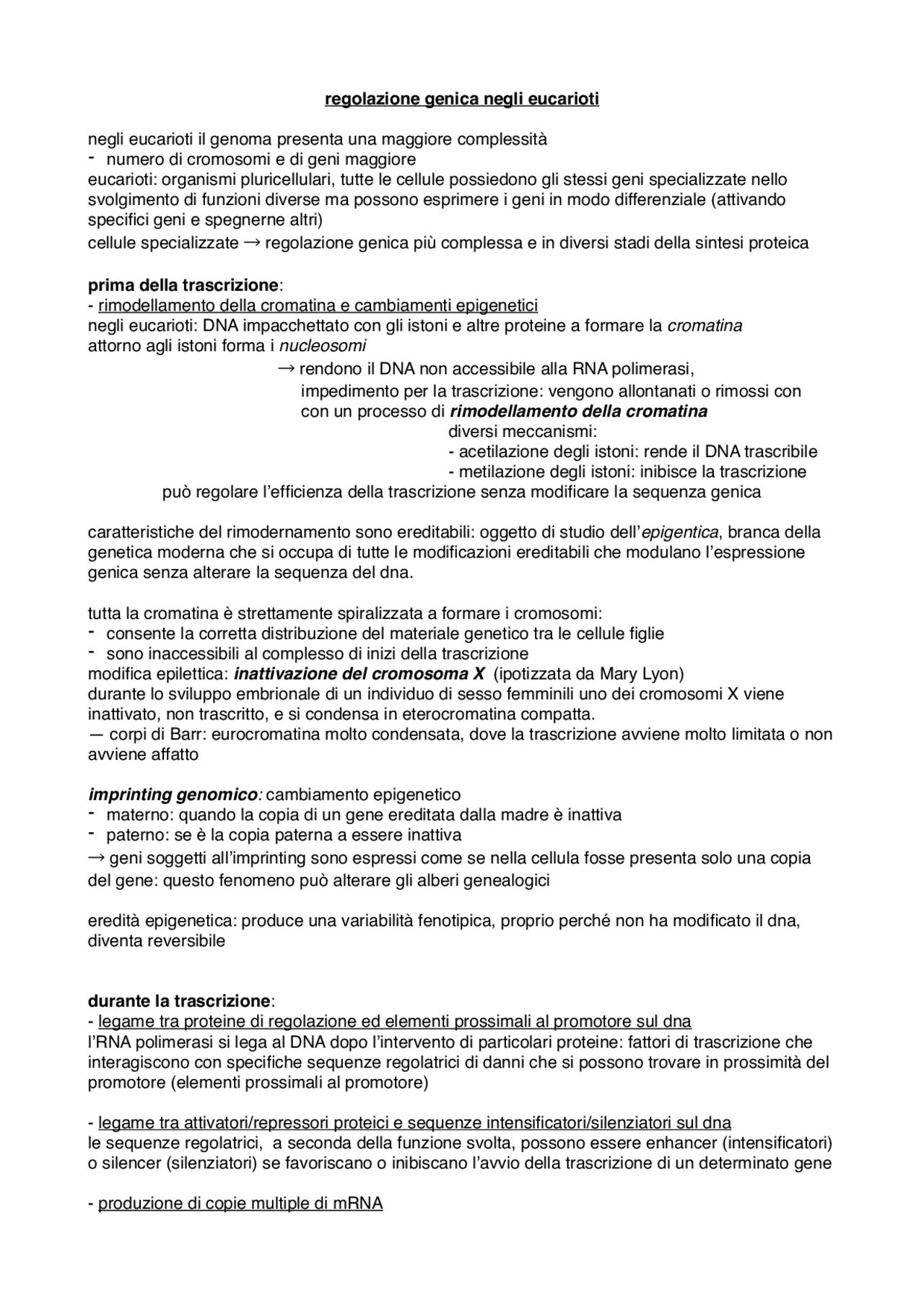 Ingegneria genetica (DNA) - Docsity