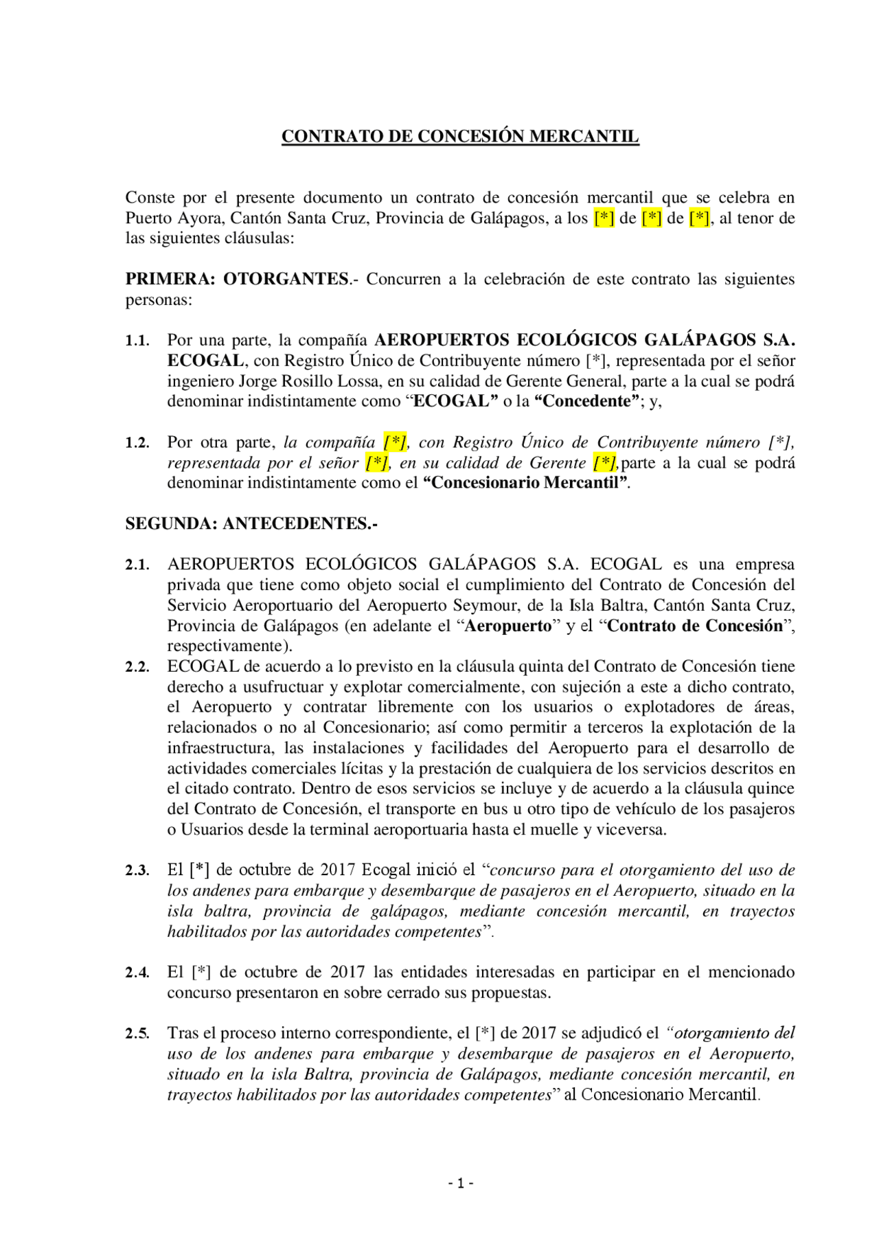 Modelo de contrato para llenar, tipo machote - Docsity