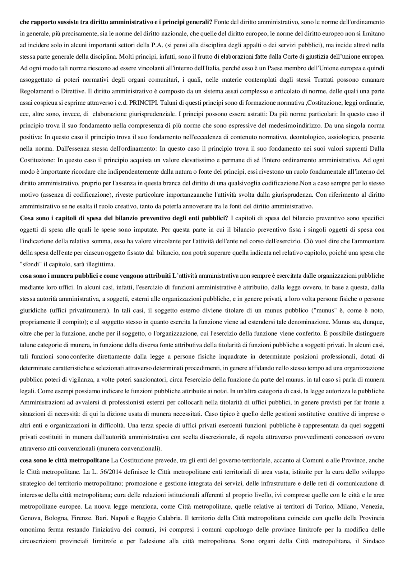 Paniere Risposte Aperte Corrette Docsity