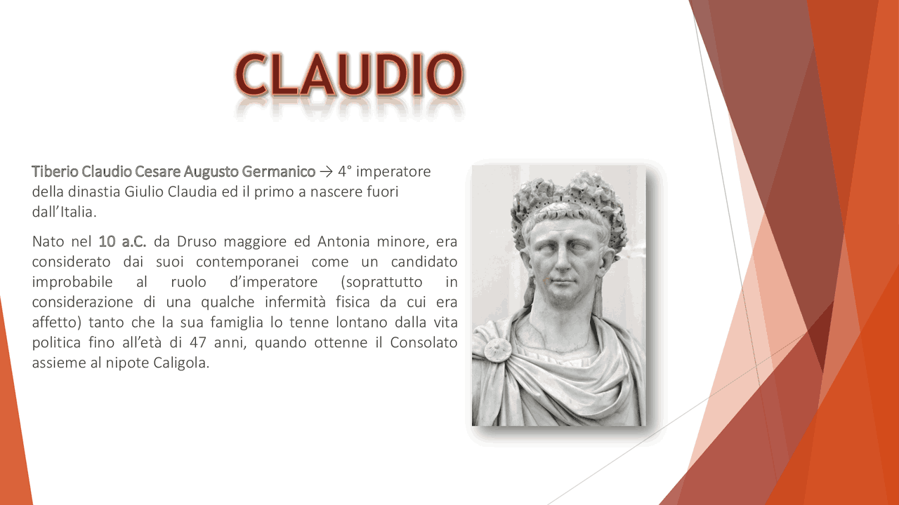 Imperatore Claudio Ppt Docsity