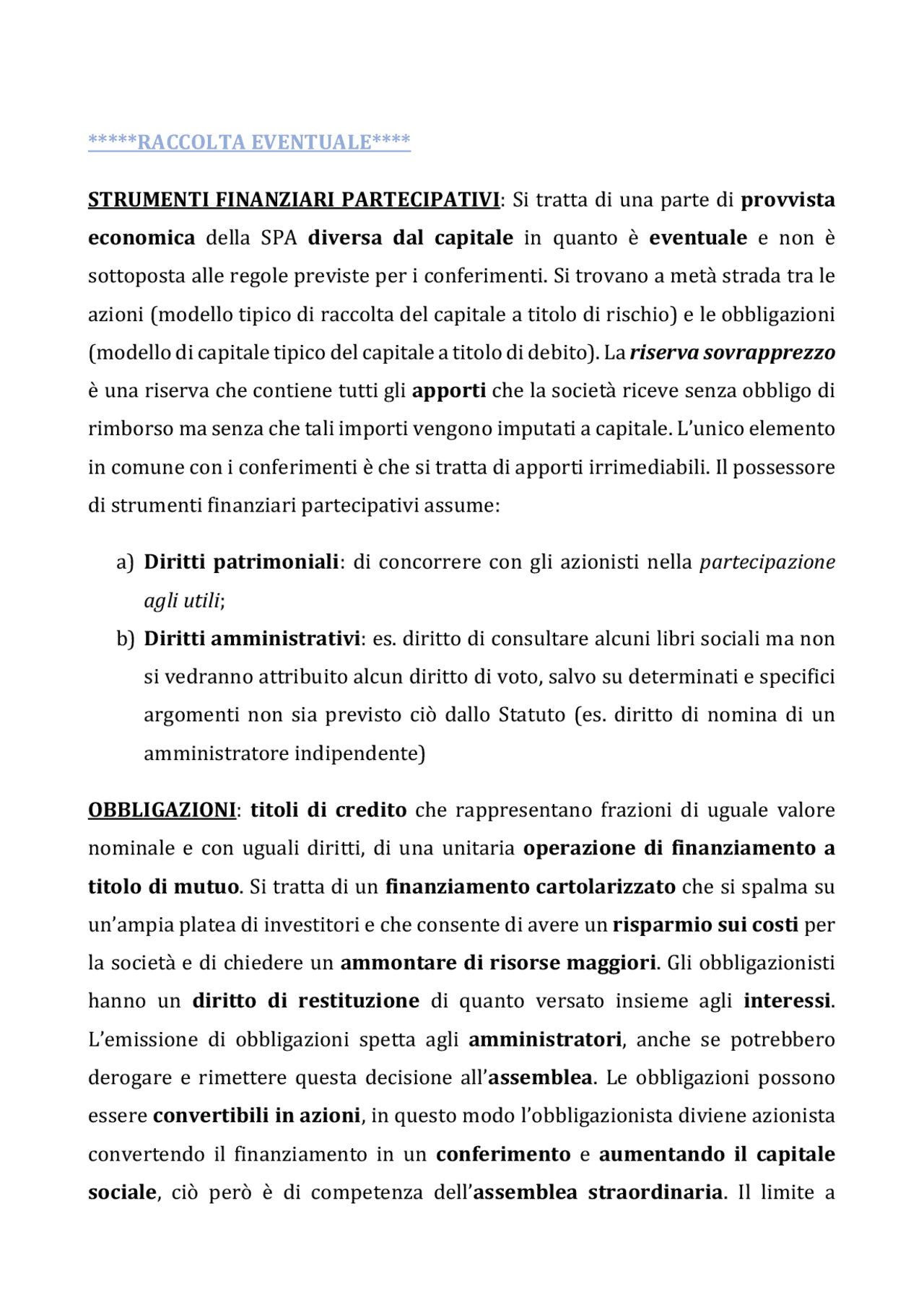 Appunti Diritto Commerciale 2 Docsity