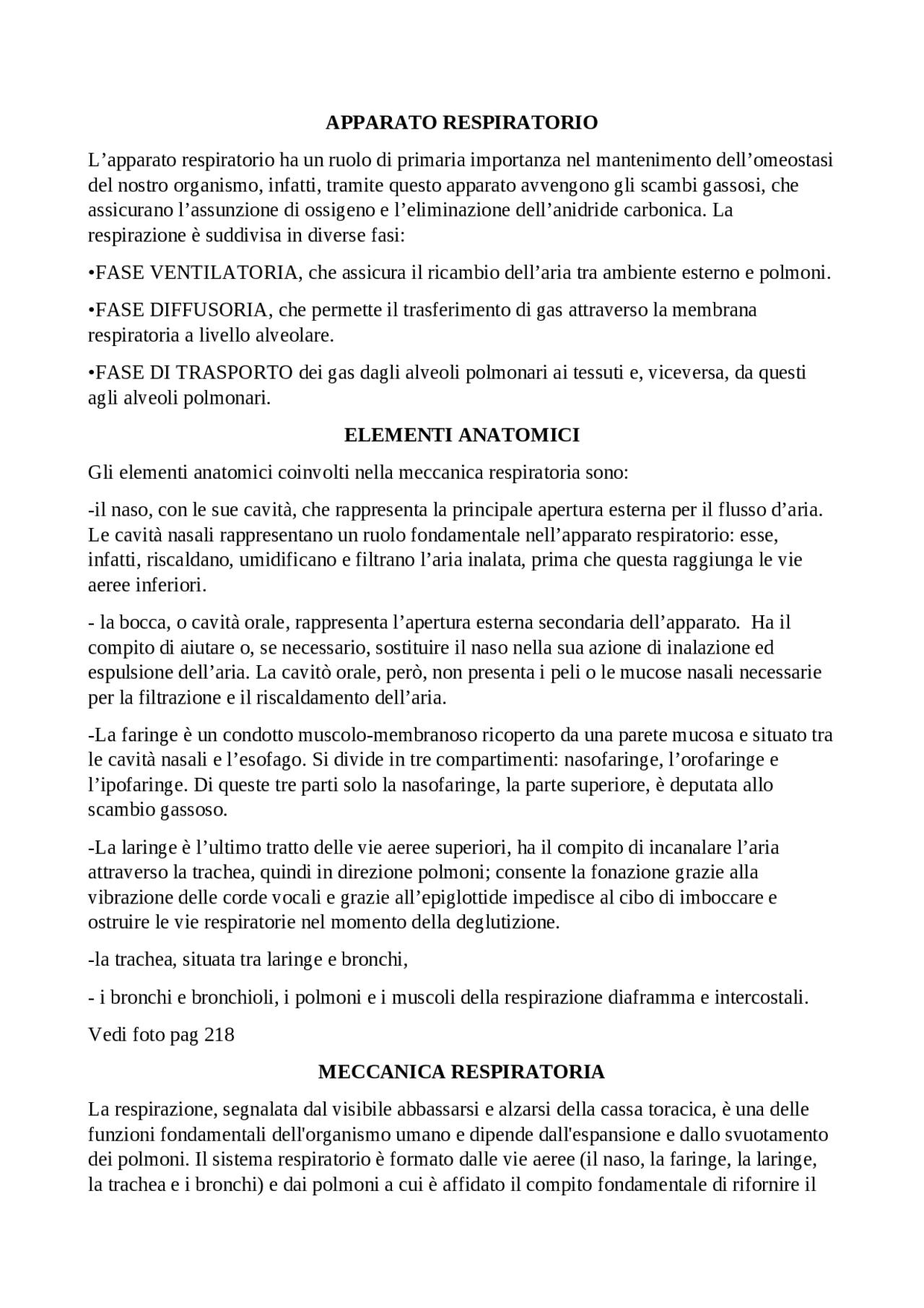 Apparato Respiratorio Docsity