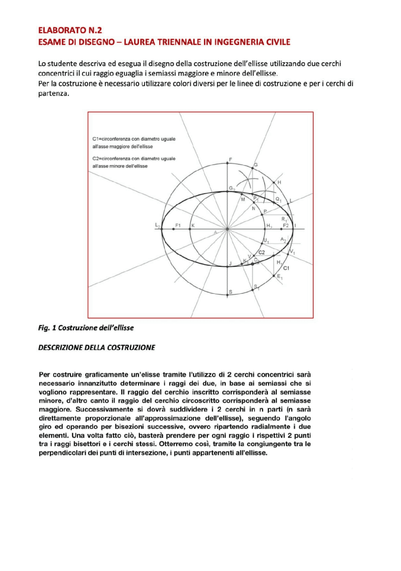 Elaborato 2 Esame Di Disegno 2022 Prove Desame Di Disegno Docsity