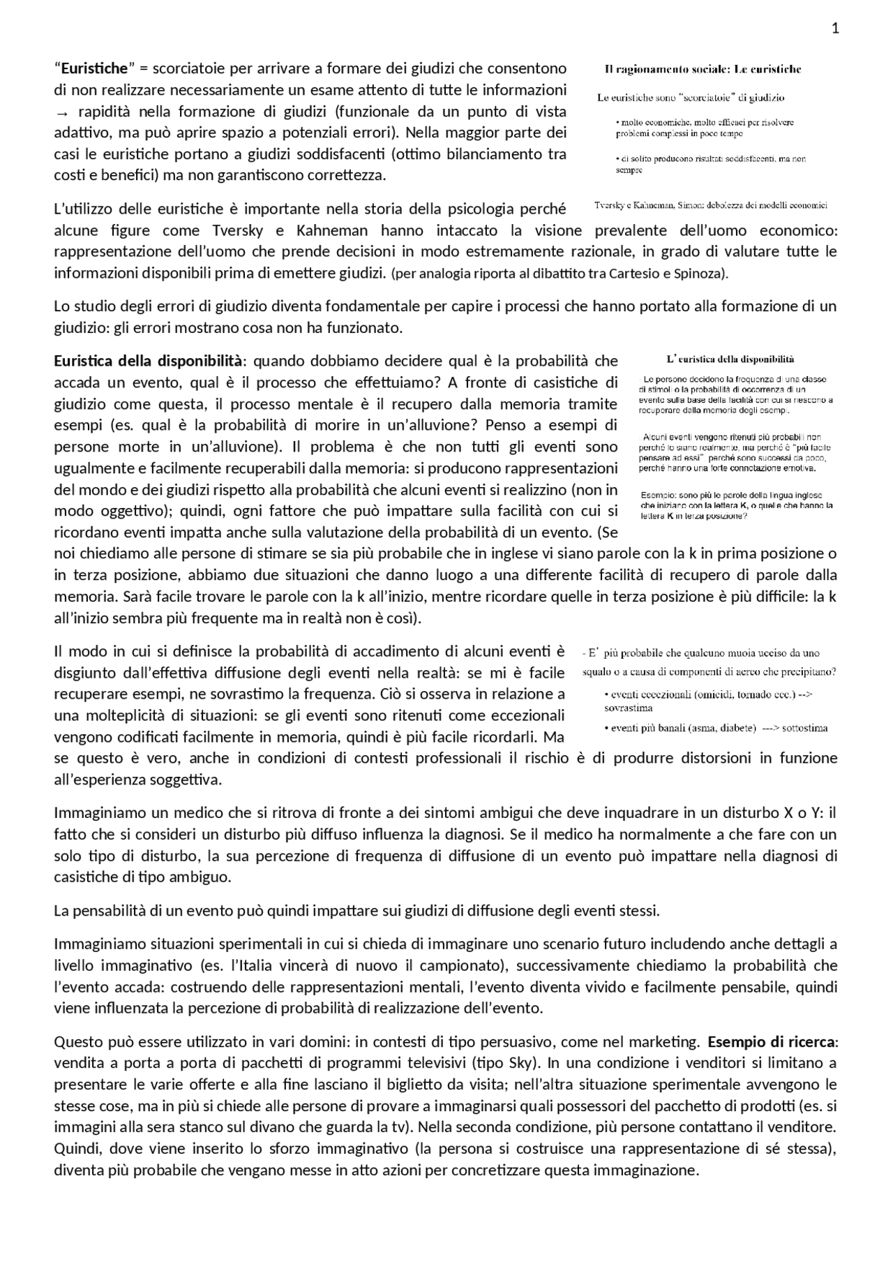 Psicologia Sociale Castelli Euristiche Docsity