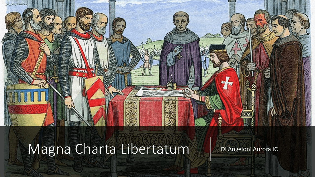 Magna charta libertatum | Slide di Storia | Docsity
