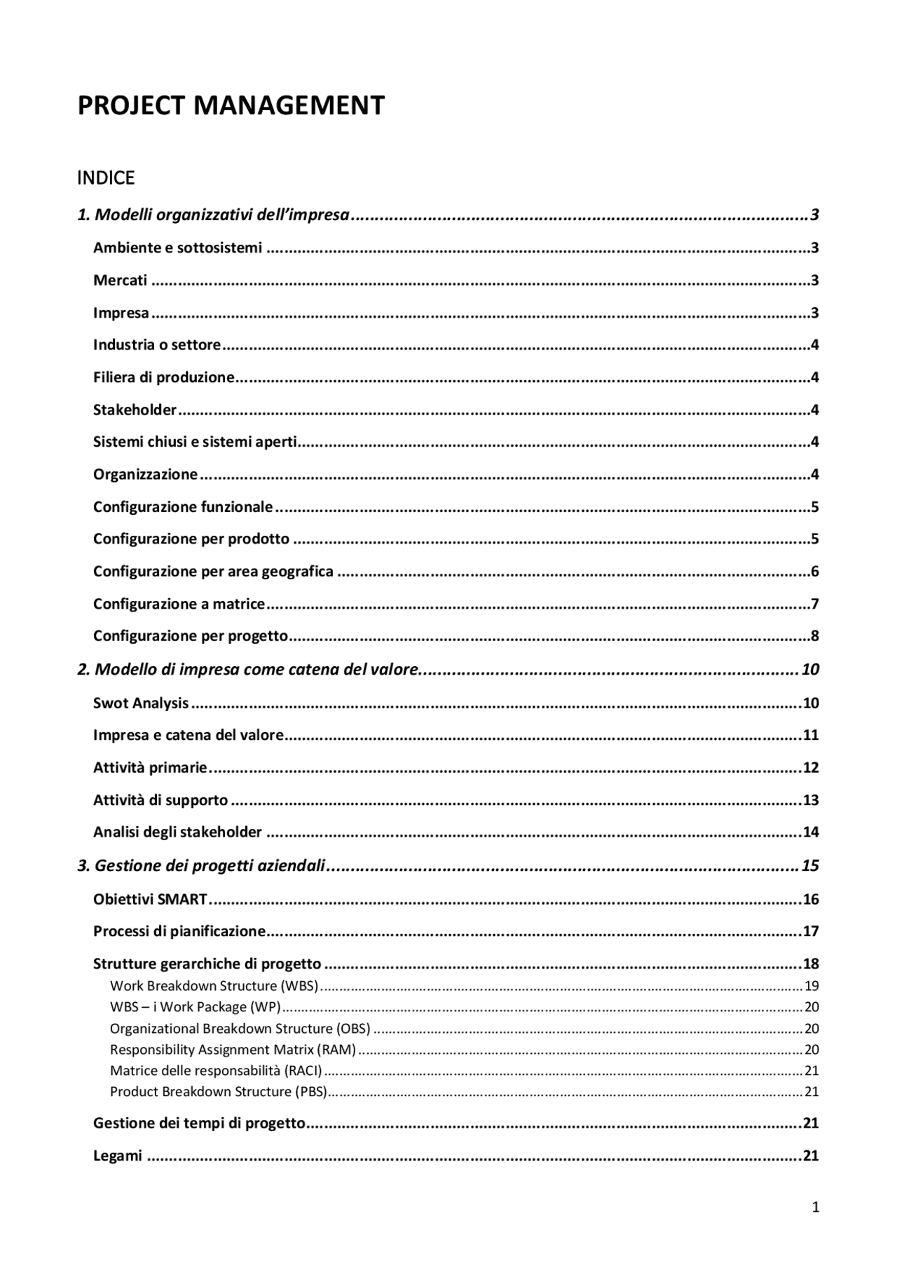 Project Management Appunti Completi Prof Lama Appunti Di Project