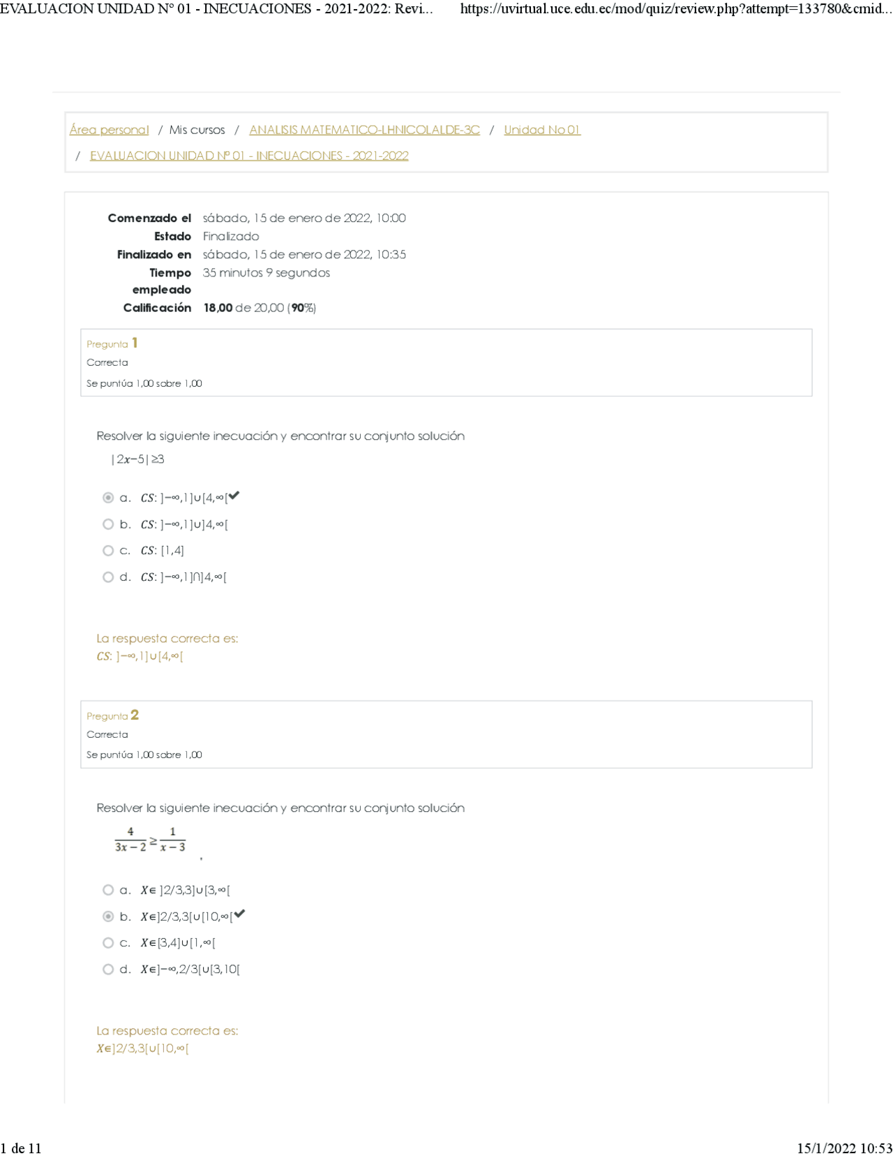 Matematicas De Analisis Docsity