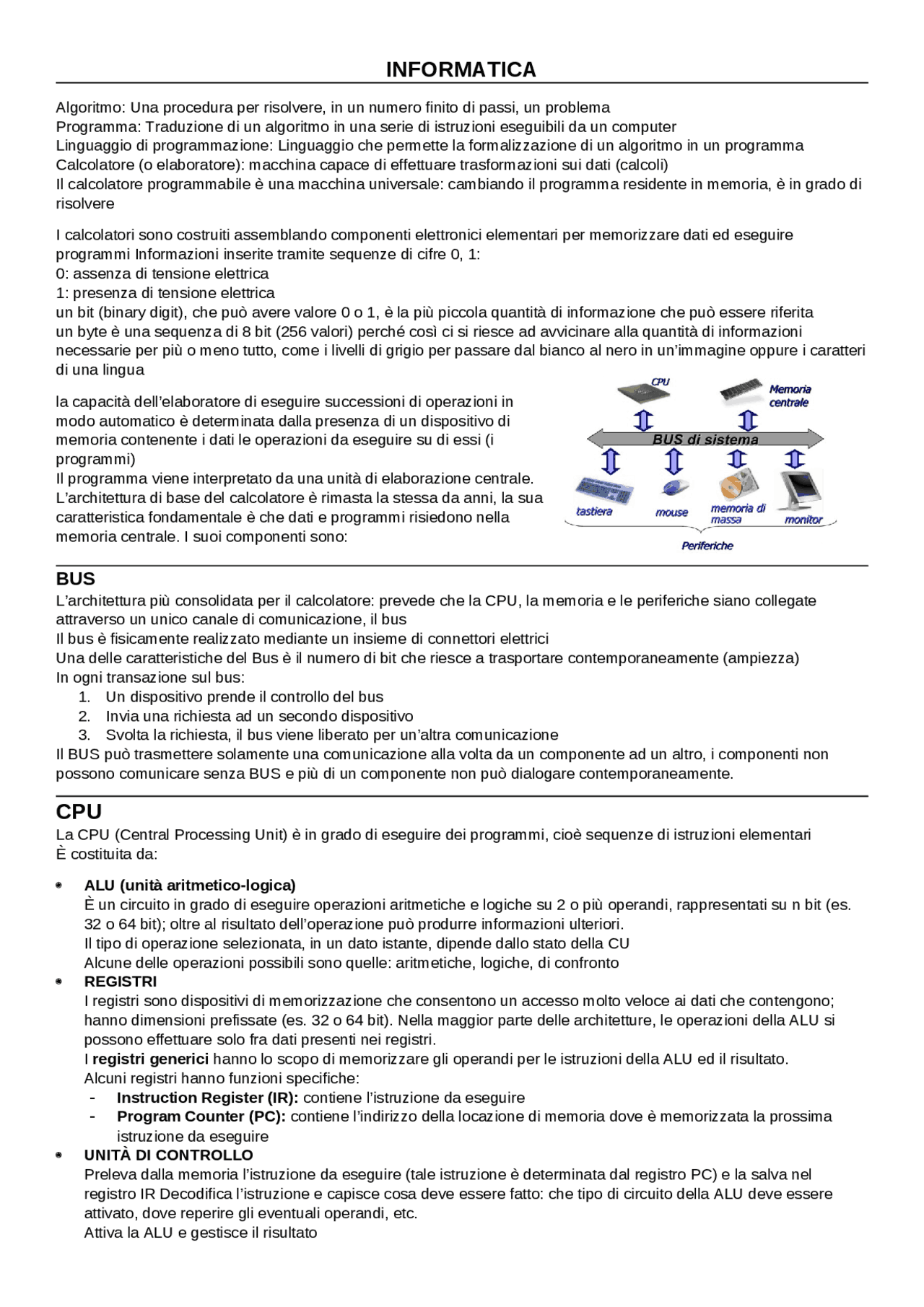 Appunti Di Informatica Docsity