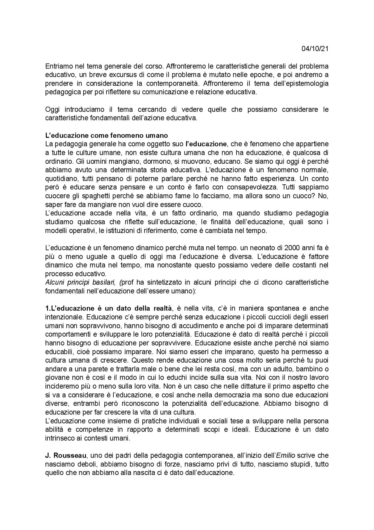 Appunti Completi I Modulo Docsity