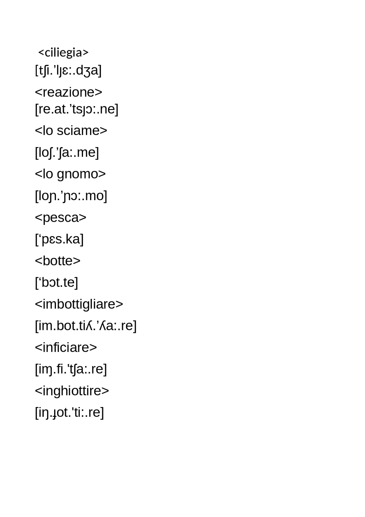 Esecizi Di Fonetica Docsity