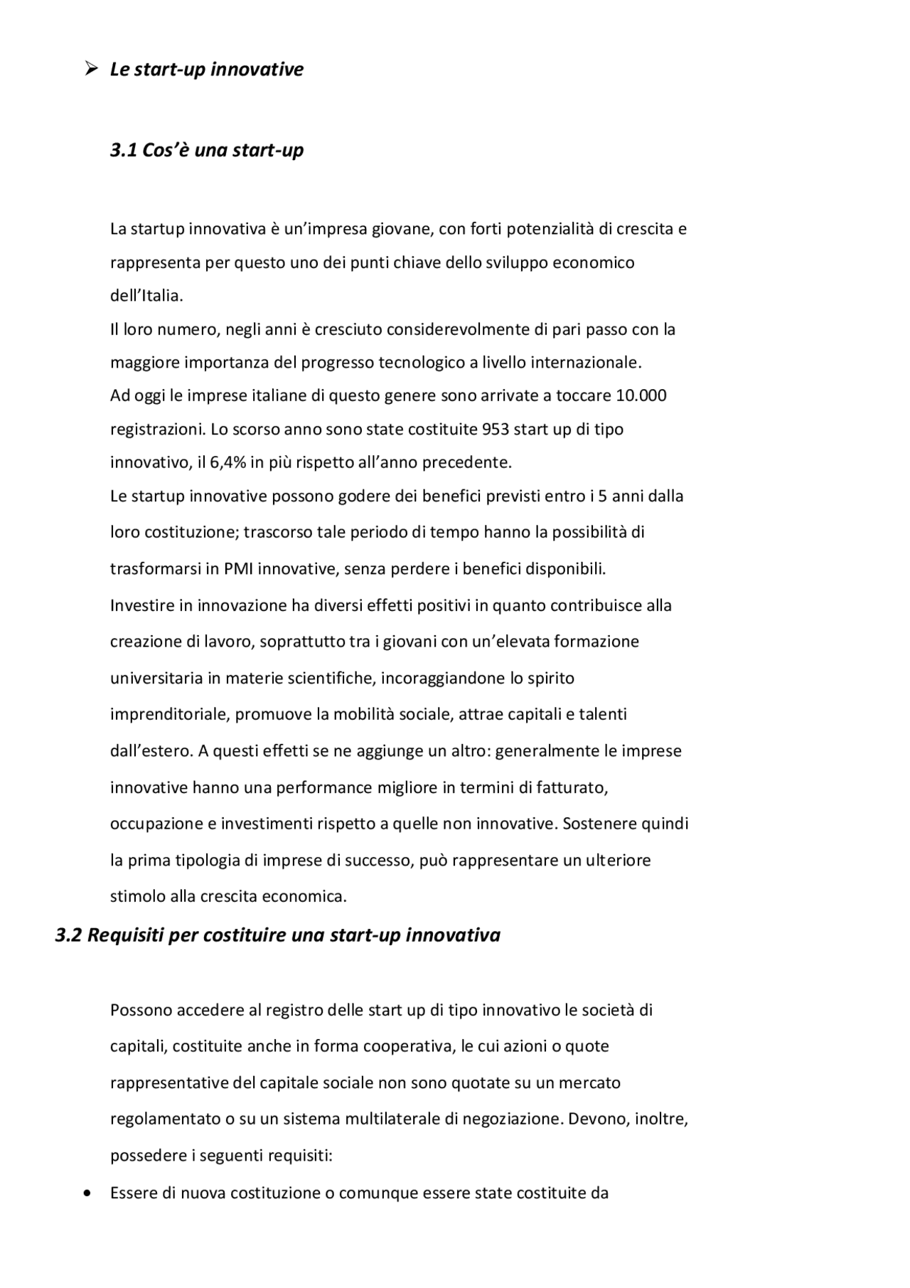 Cosè Una Start Up Caratteristiche E Vantaggi Docsity
