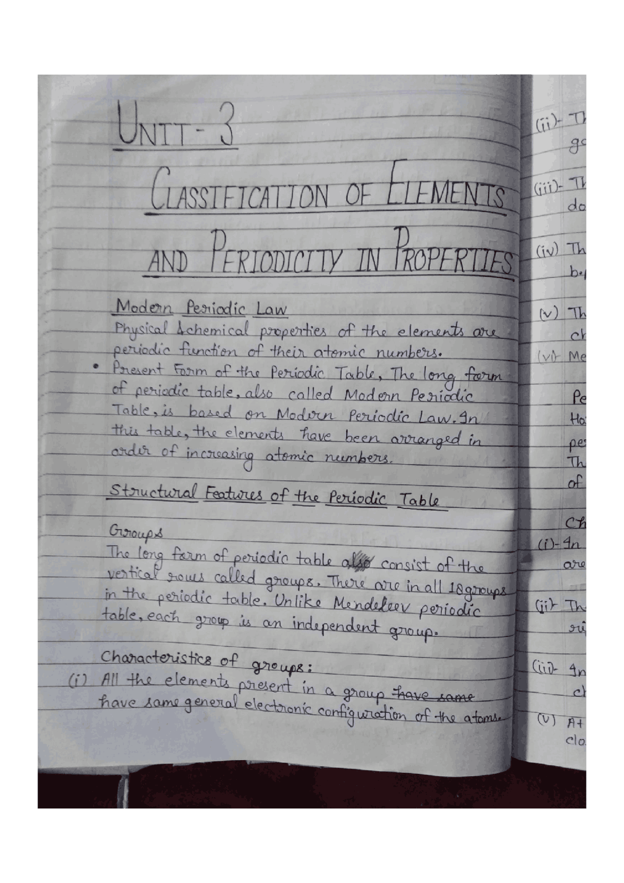 Chemistry Classification of Elements and Periodicity Properties ...