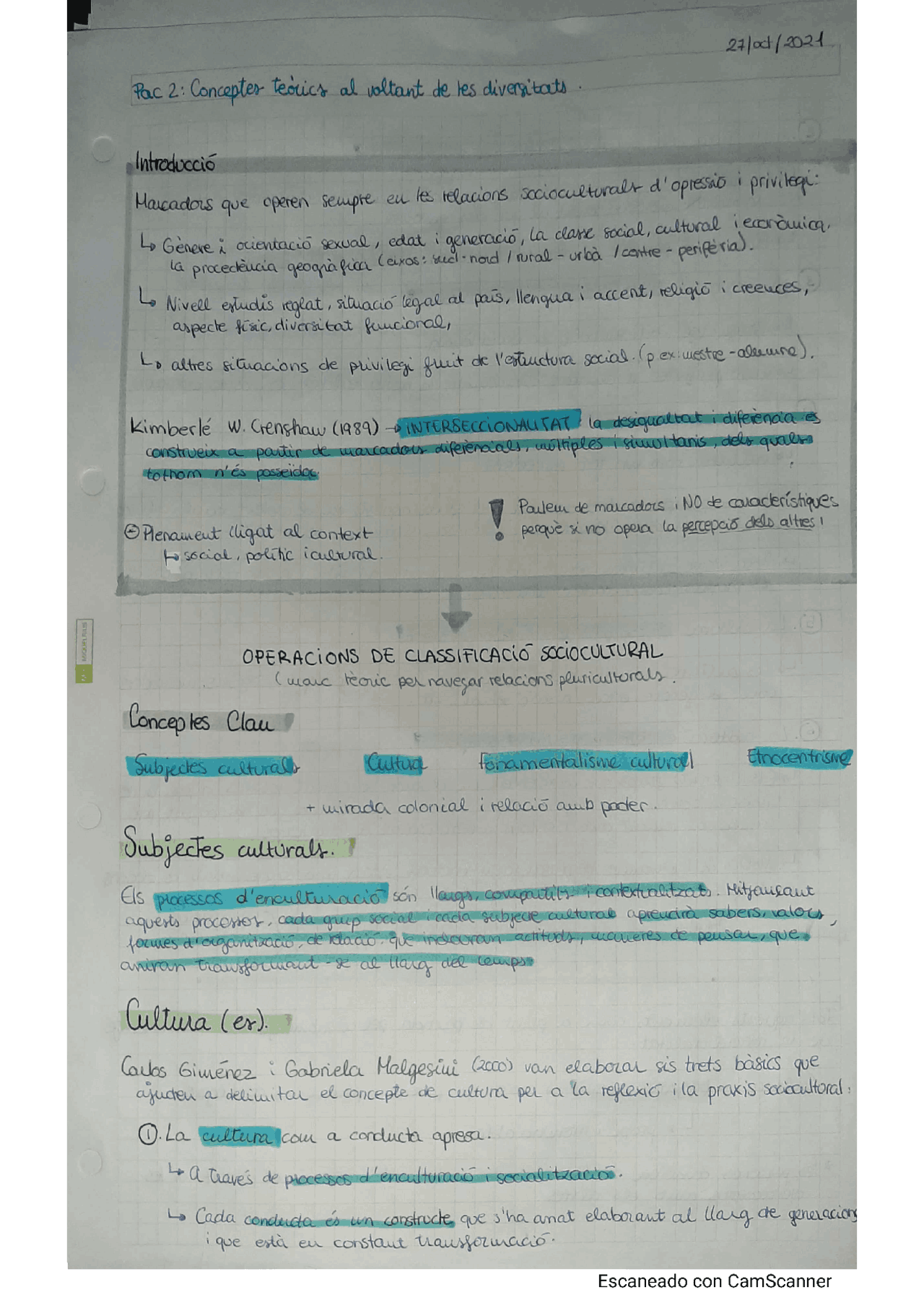 Educació Intercultural Apunts Docsity