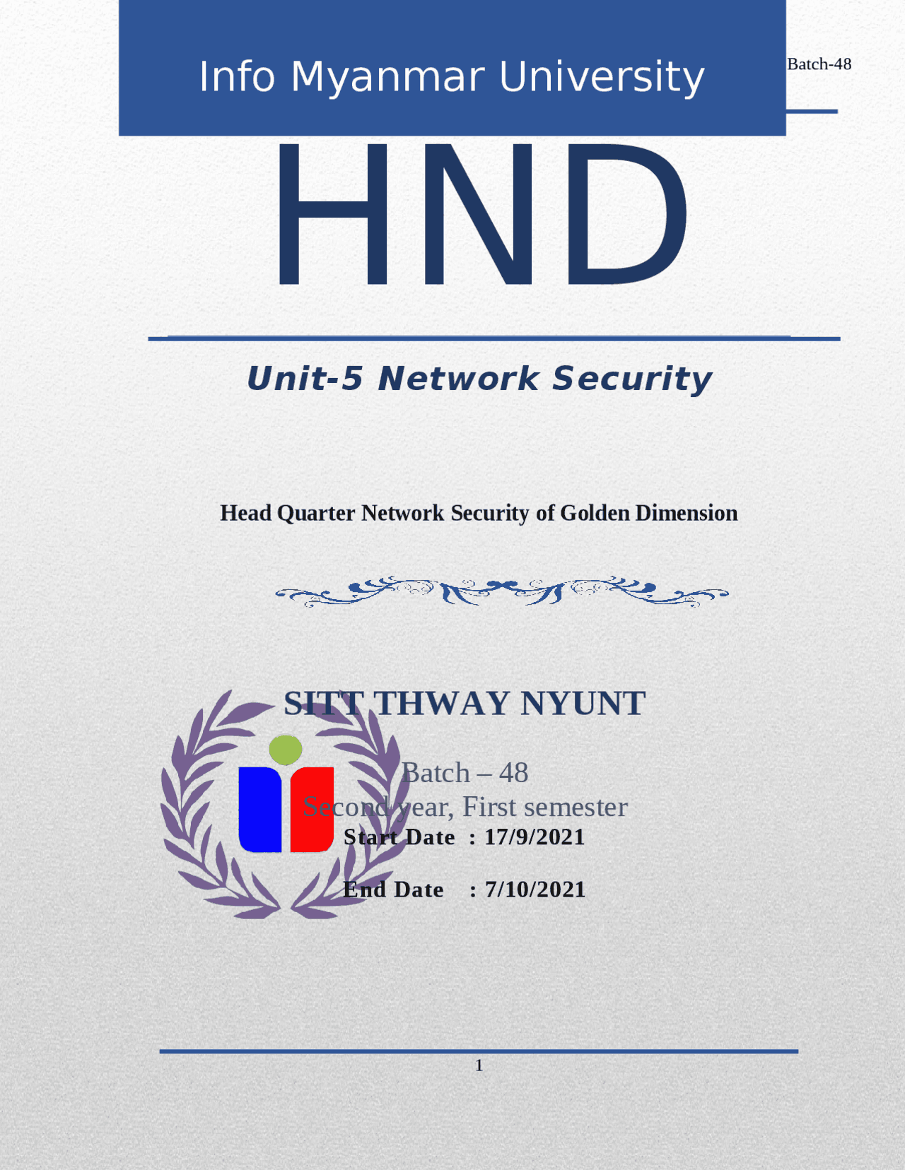 Network Security Assignment Assignments Network Security Docsity
