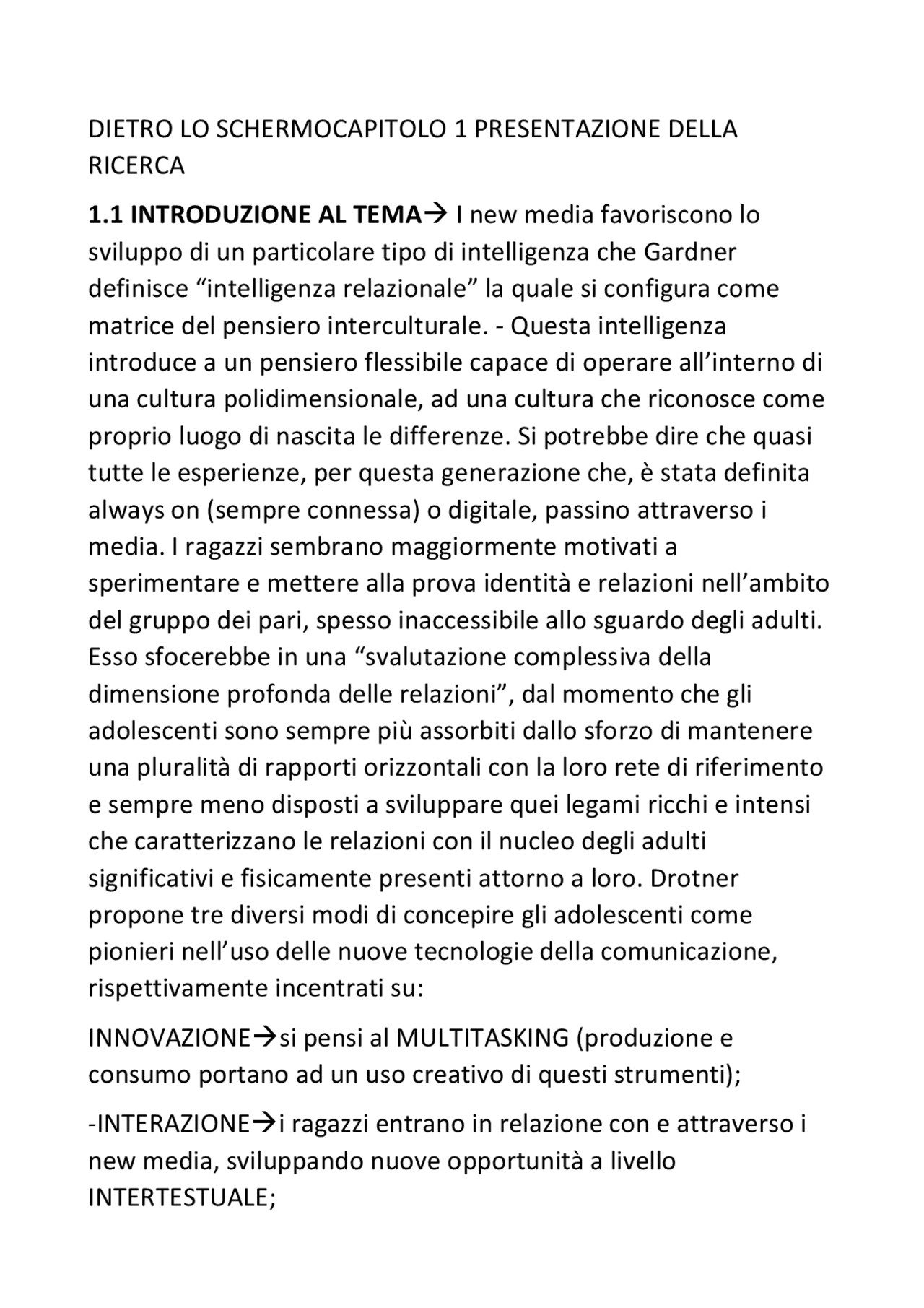 Pedagogia Sperimentale Docsity