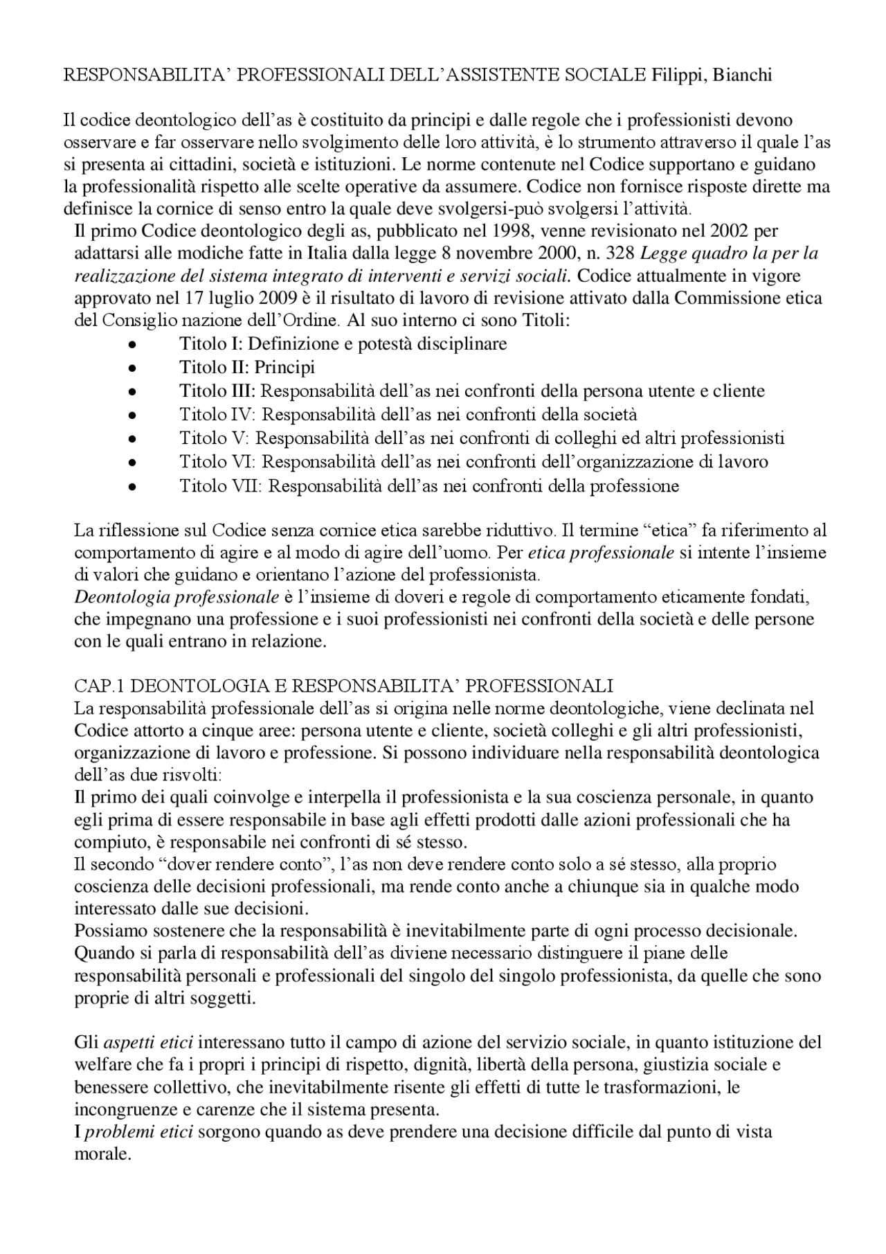Responsabilità Professionali Docsity