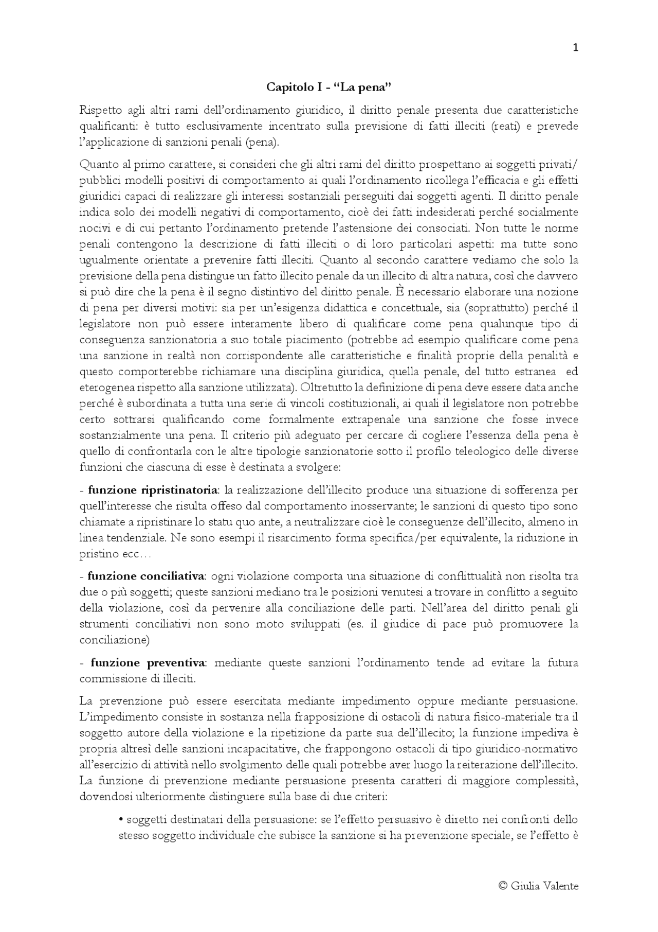 Riassunto Diritto Penale Parte Generale Docsity