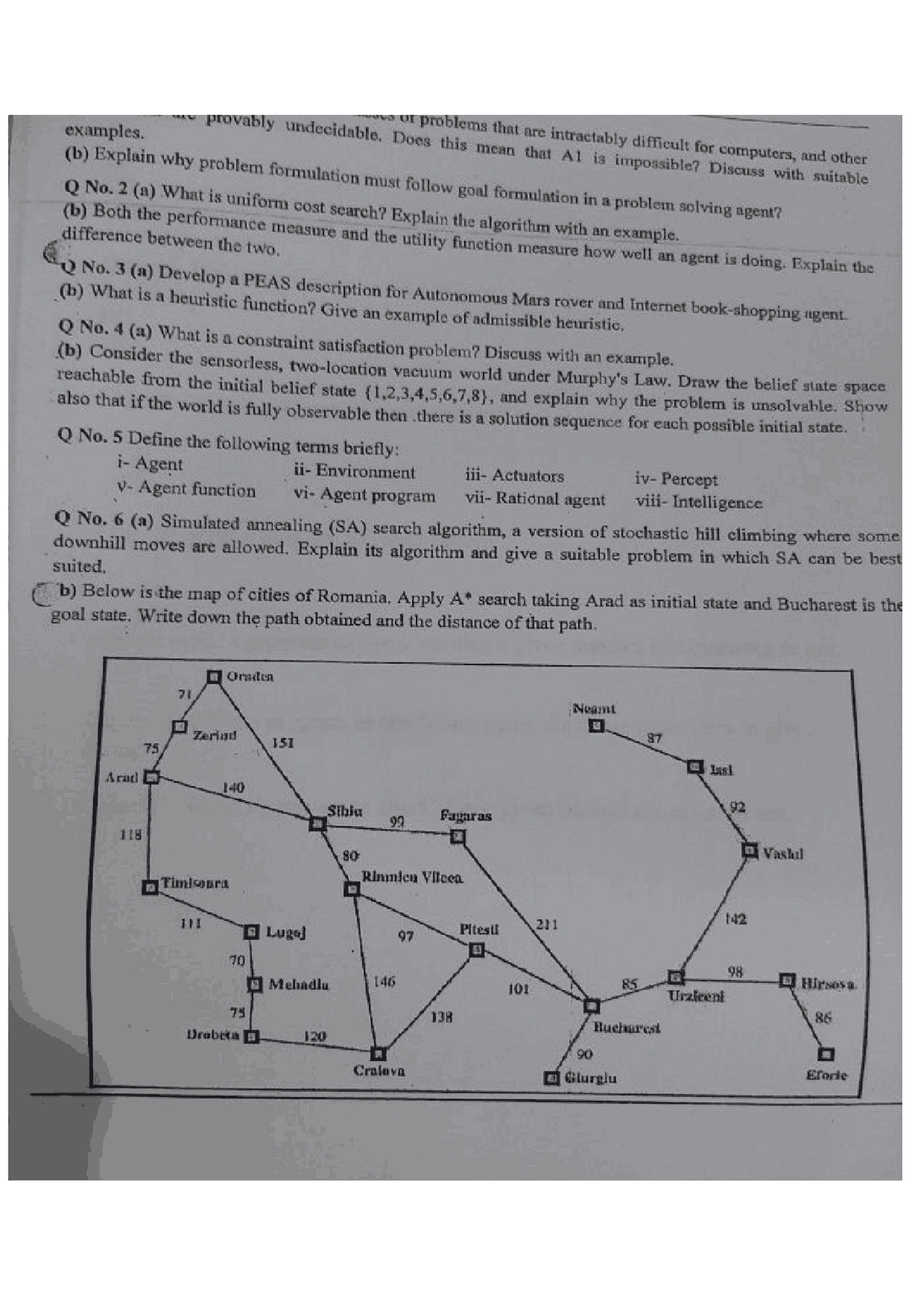 A asterisk search example - Docsity
