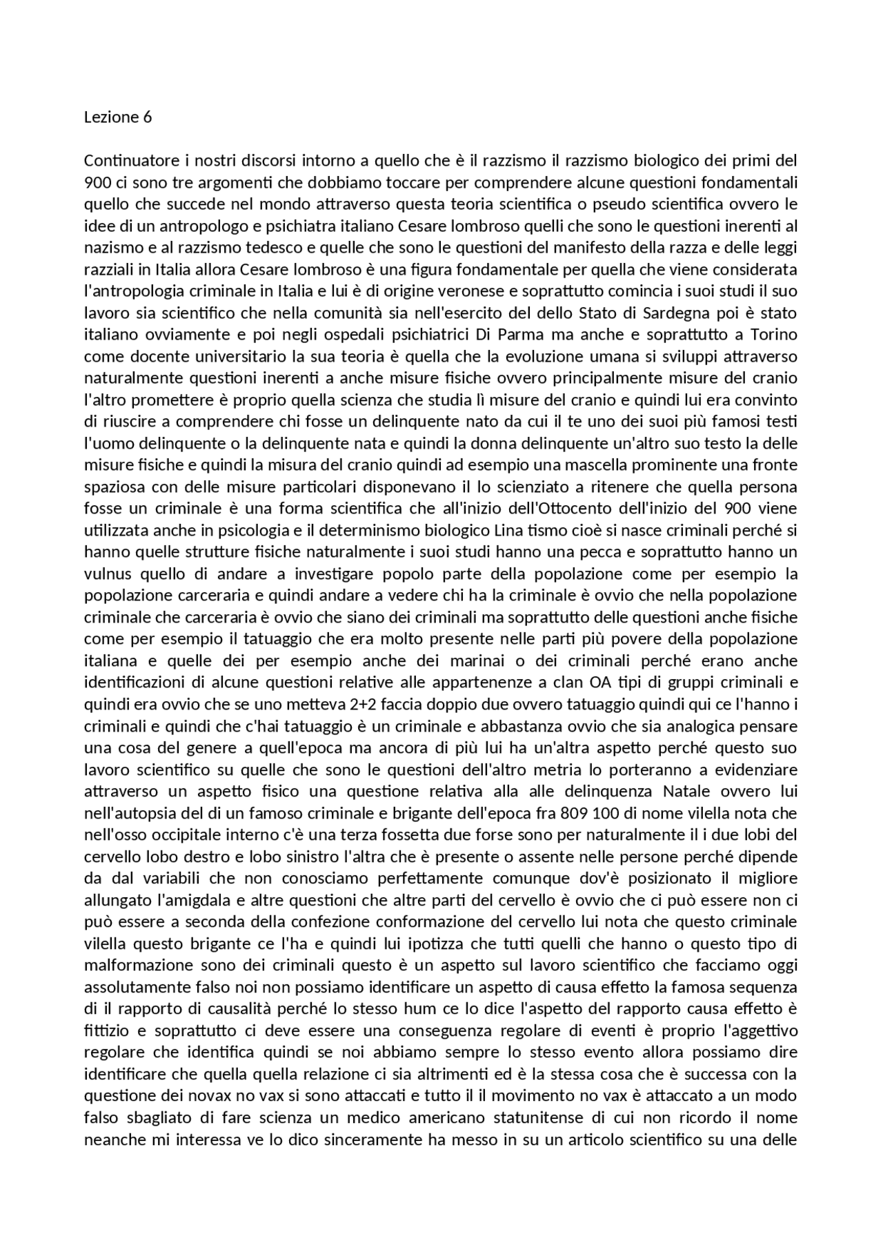 Lezione 6 Antropologia - Docsity