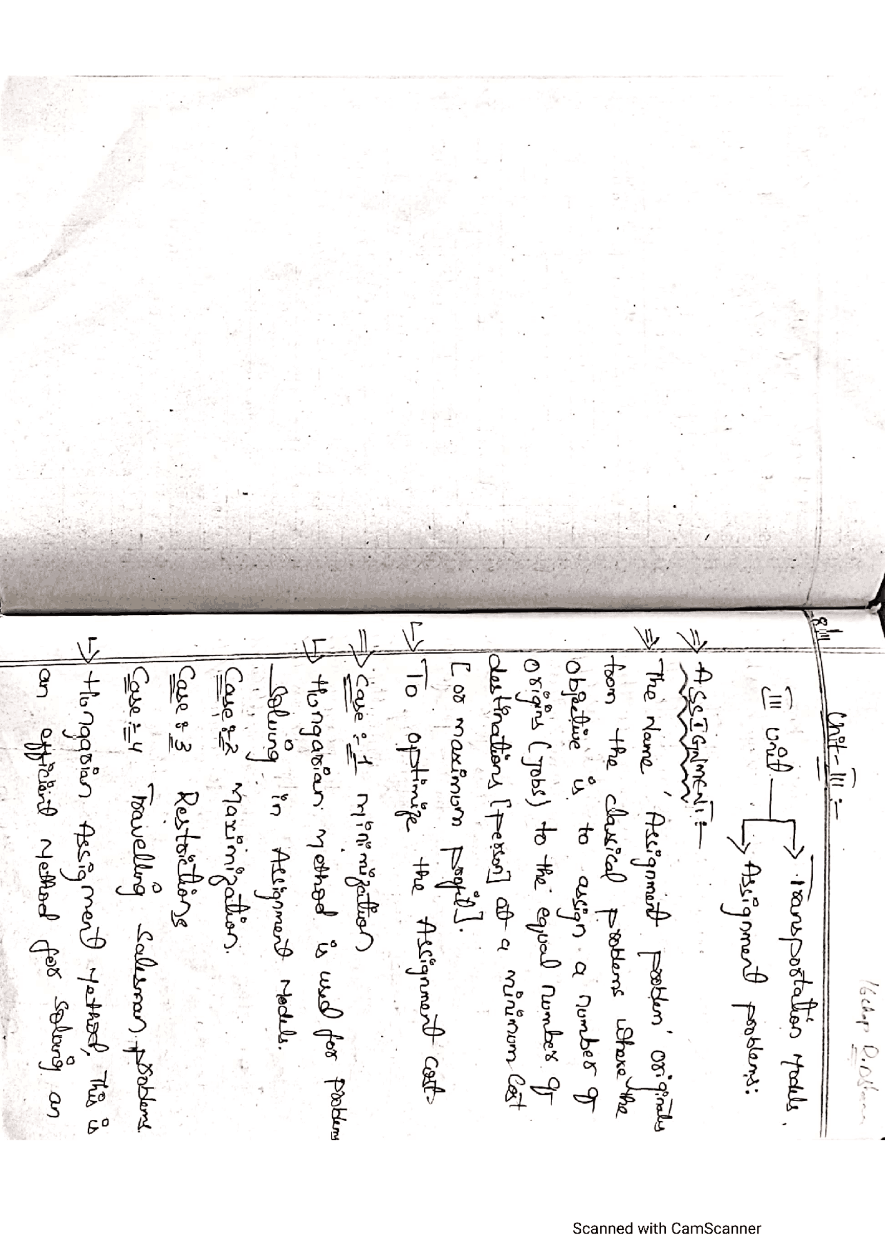 Operation Research Hand notes - Docsity