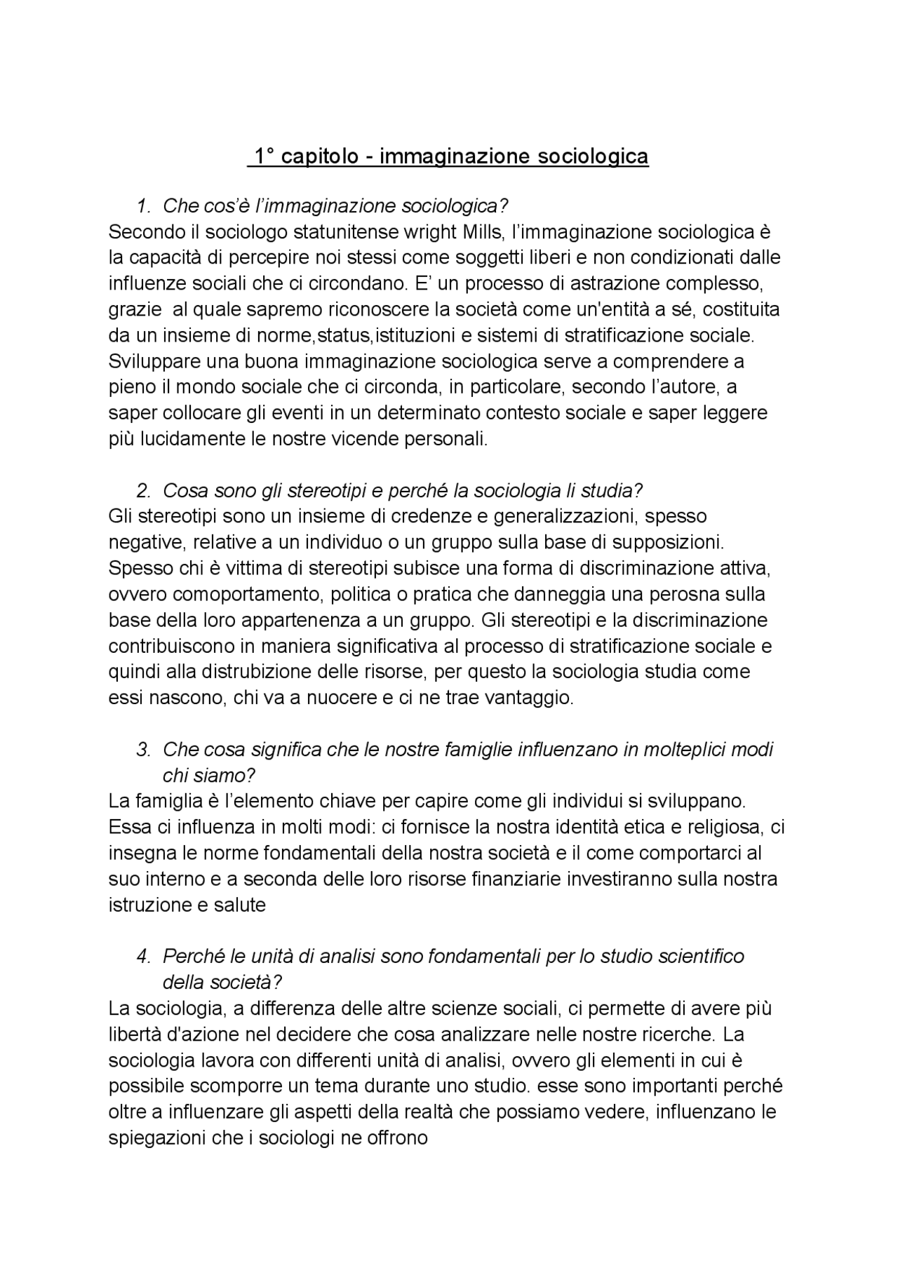 DOMANDE PRIMO ESONERO - Docsity