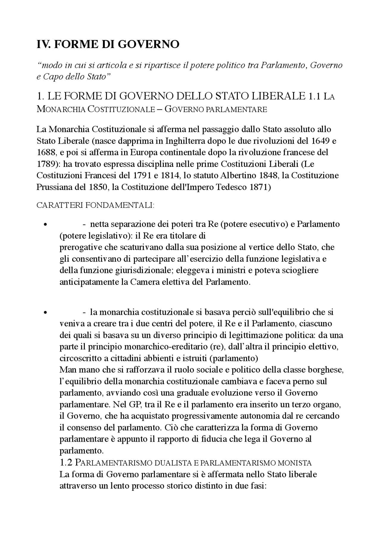 Manuale Diritto Costituzionale Docsity