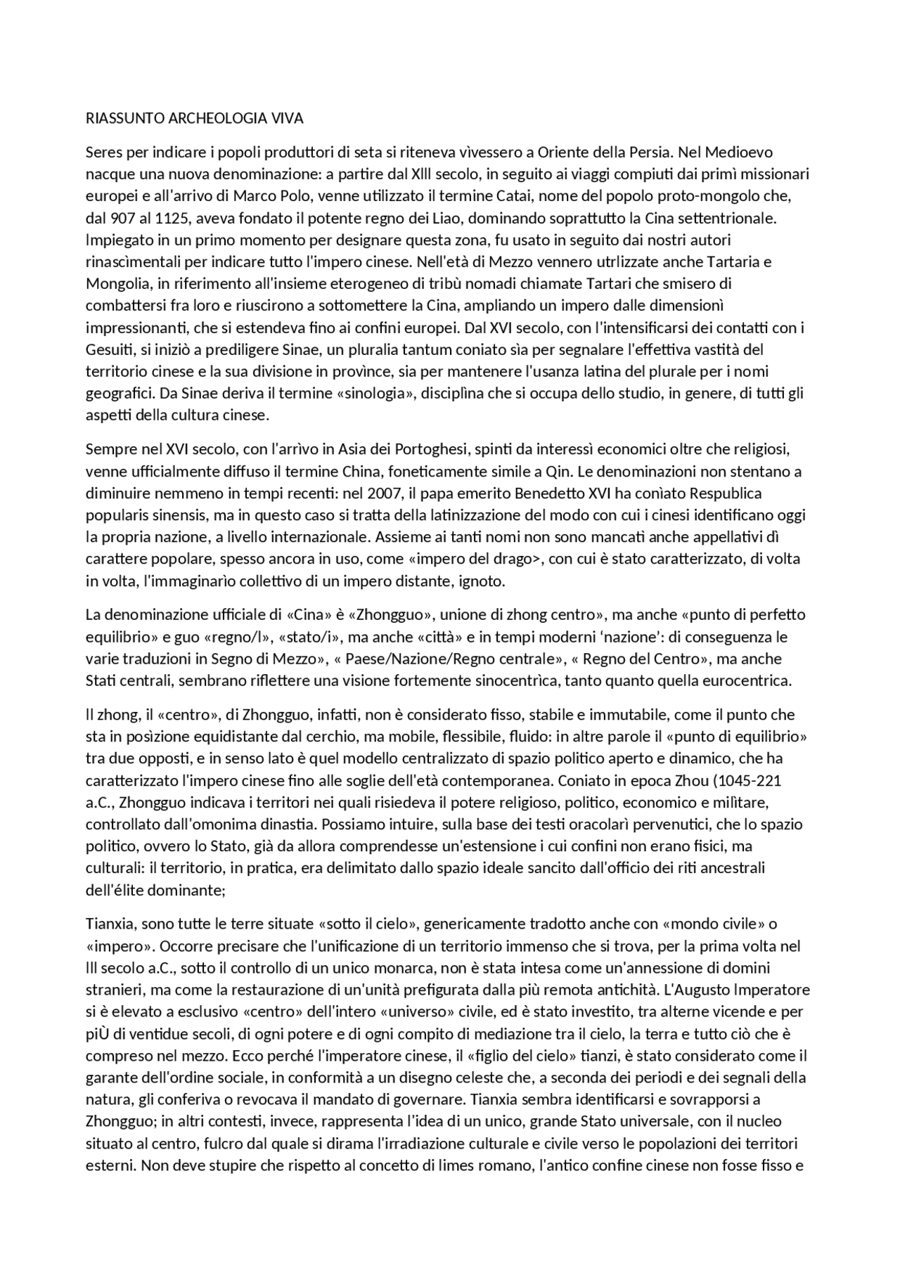 Immagini Di Storia Cinese Antica Docsity