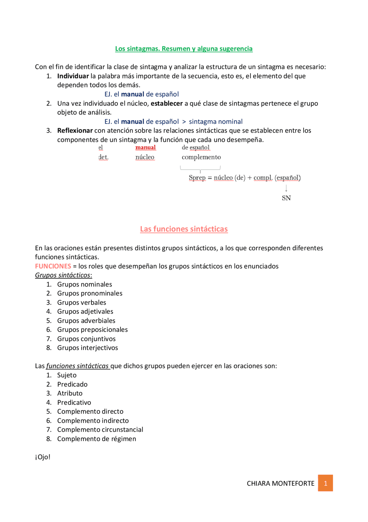 Riassunti Appunti Modulo Di Spagnolo 2 Seconda Parte Docsity