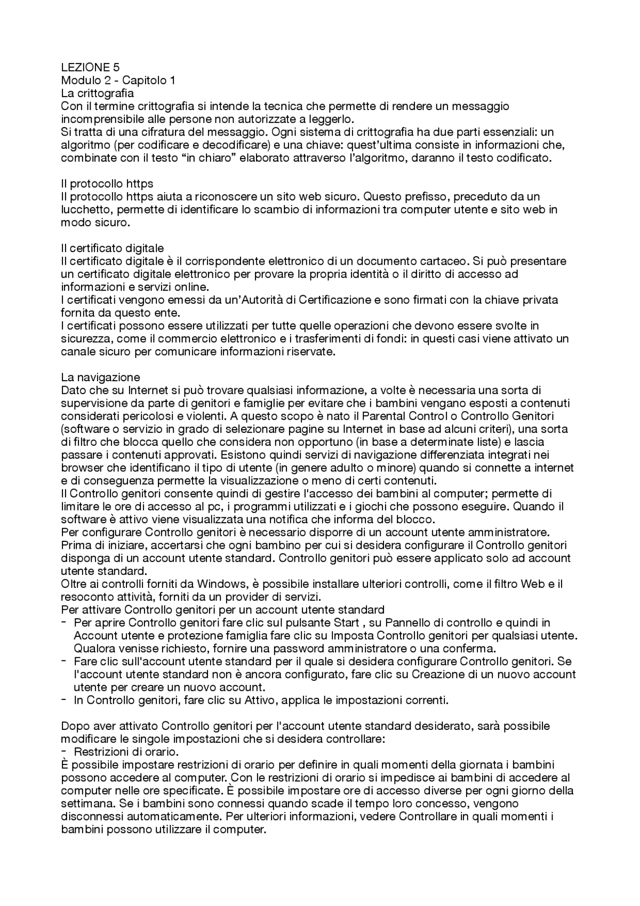 Modulo 2 di Informatica Generale a.a. 2021-2022 - Docsity