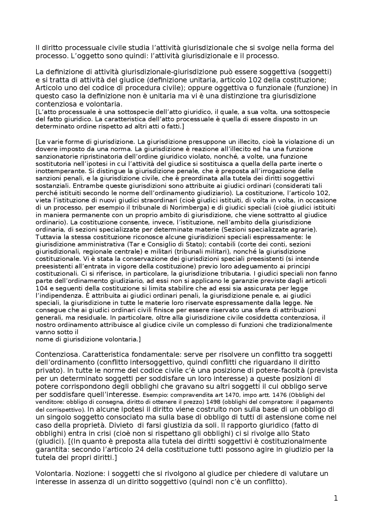 Riassunti Manuale Di Diritto Processuale Civile Docsity