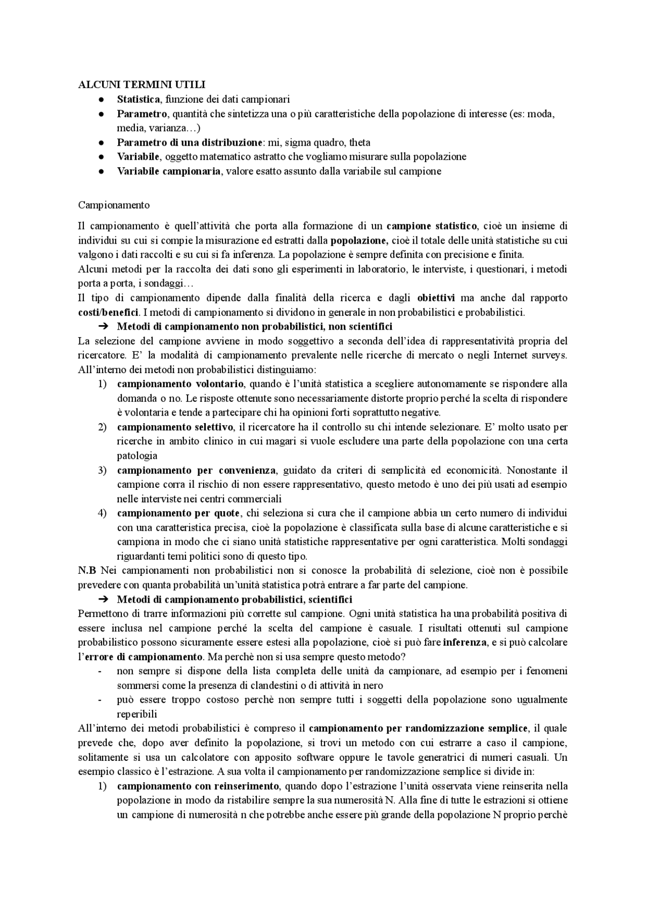 Appunti Di Psicometria Del Prof Girardi Modulo B Docsity