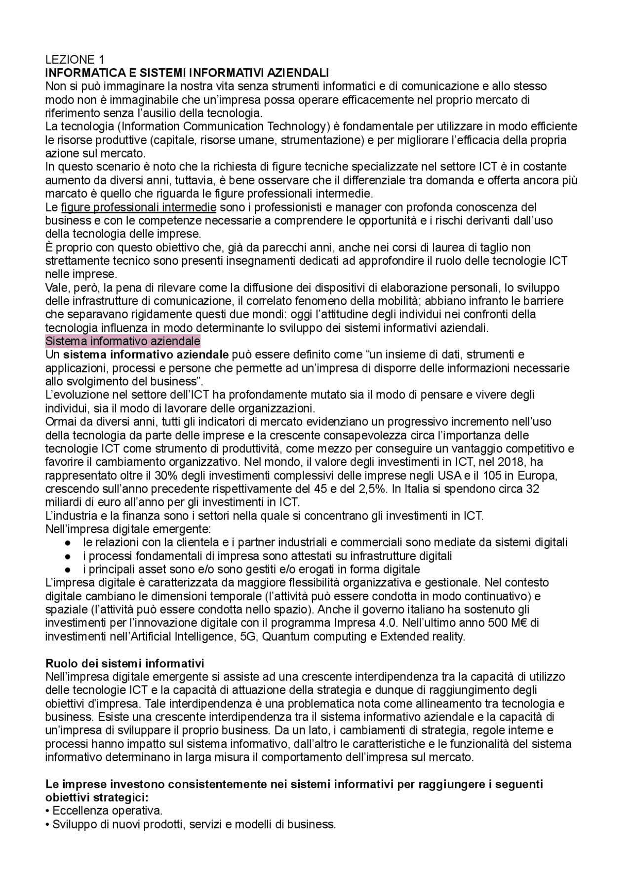 Appunti Completi Di Informatica Dispense Di Fondamenti Di Informatica