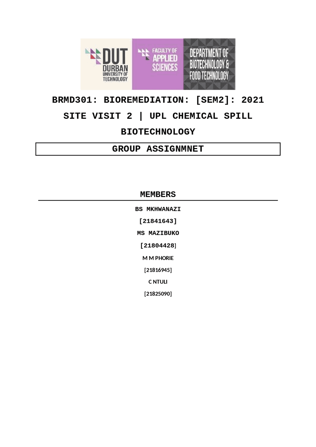 THE UPL CHEMICAL SPILL DISASTER - Docsity