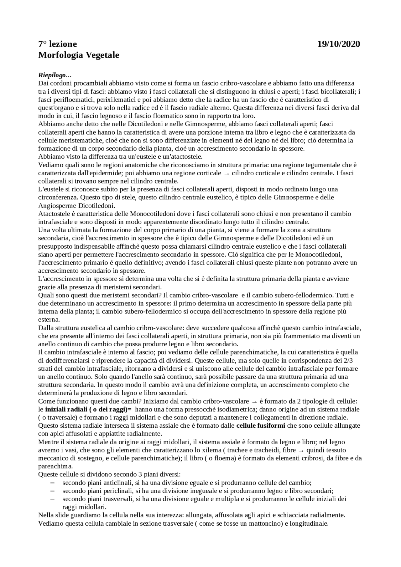 La radice v - Docsity